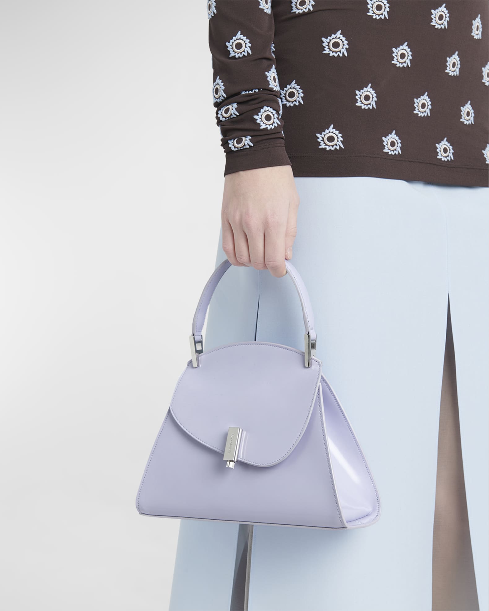Ferragamo Prisma Leather Top-Handle Bag | Neiman Marcus