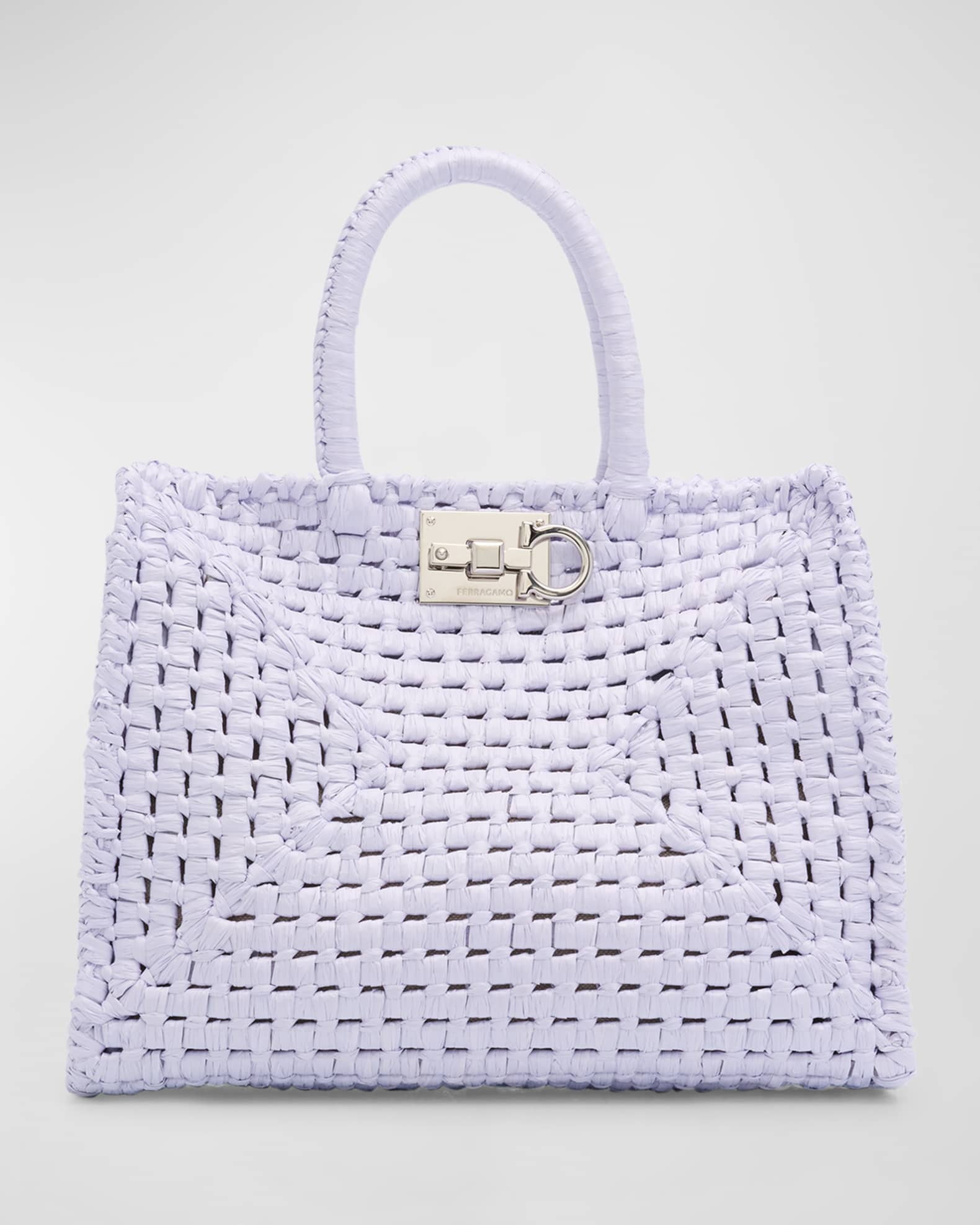 Ferragamo The Studio Basket Top-Handle Bag | Neiman Marcus