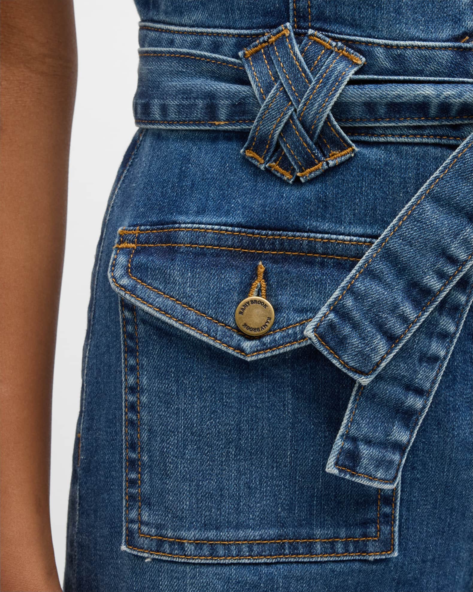 Ramy Brook Bell Denim Jumpsuit | Neiman Marcus