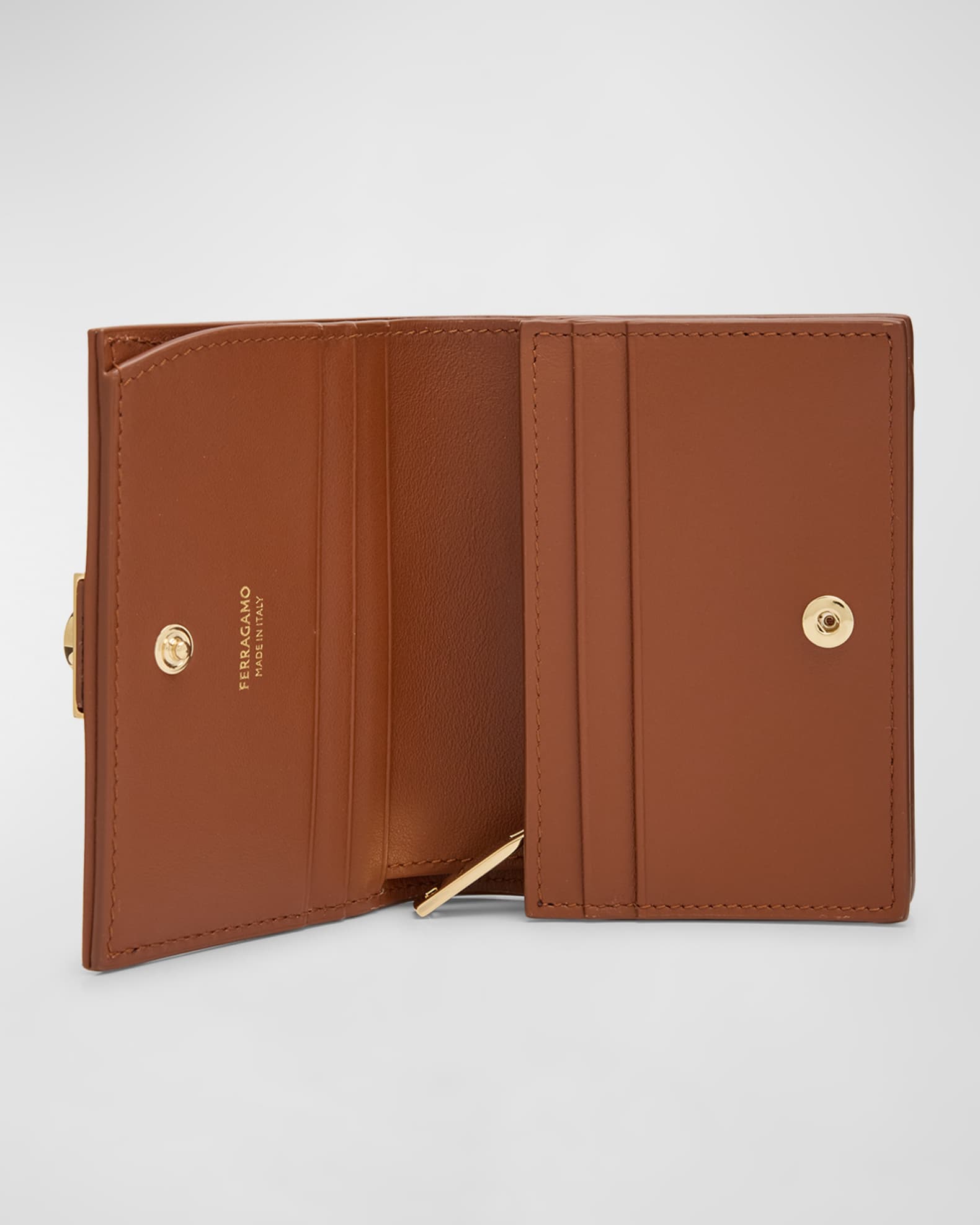 Ferragamo Hug Compact Leather Wallet | Neiman Marcus