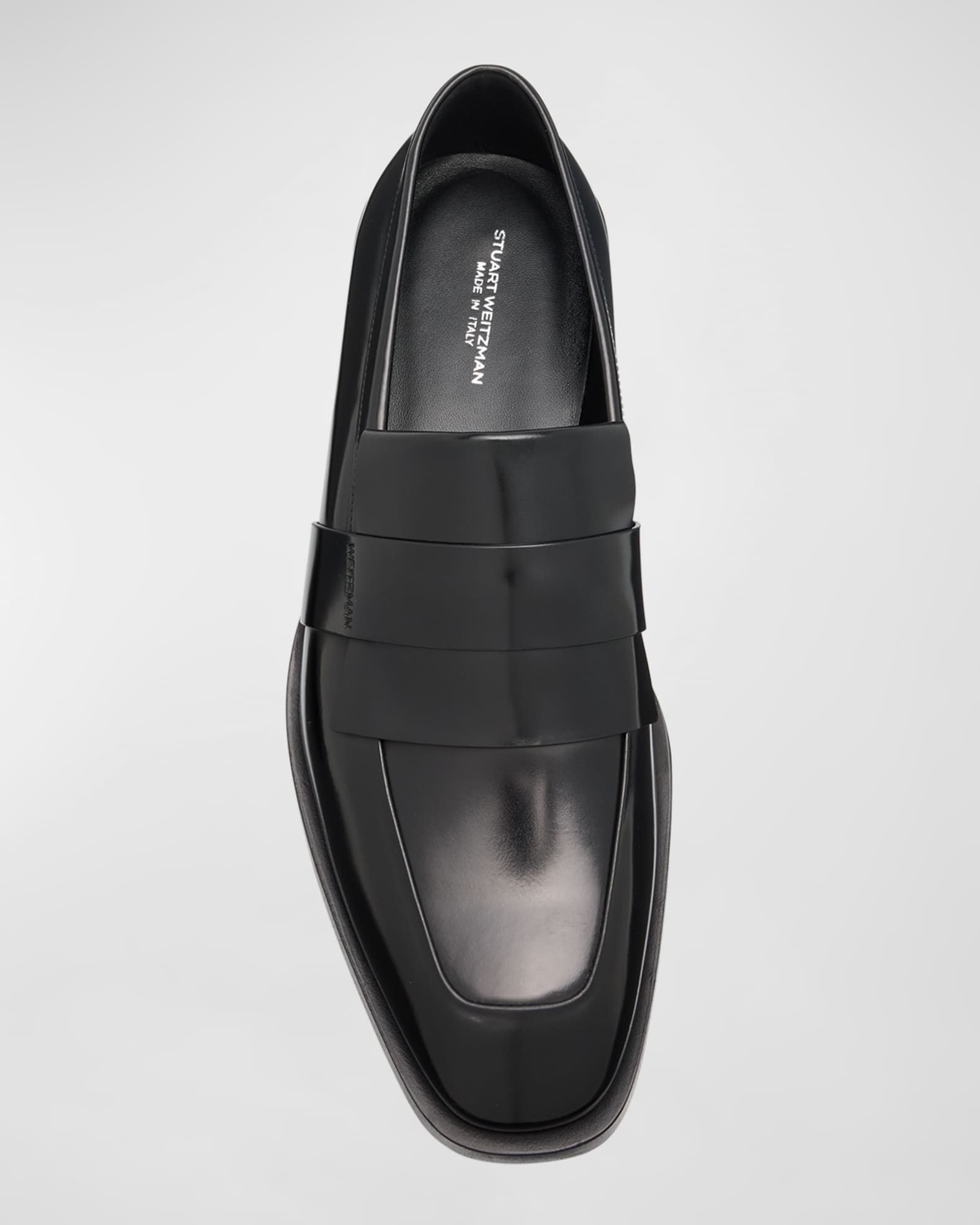 Men's Royce Kiltie Brushed Leather Penny Loafers | Neiman Marcus