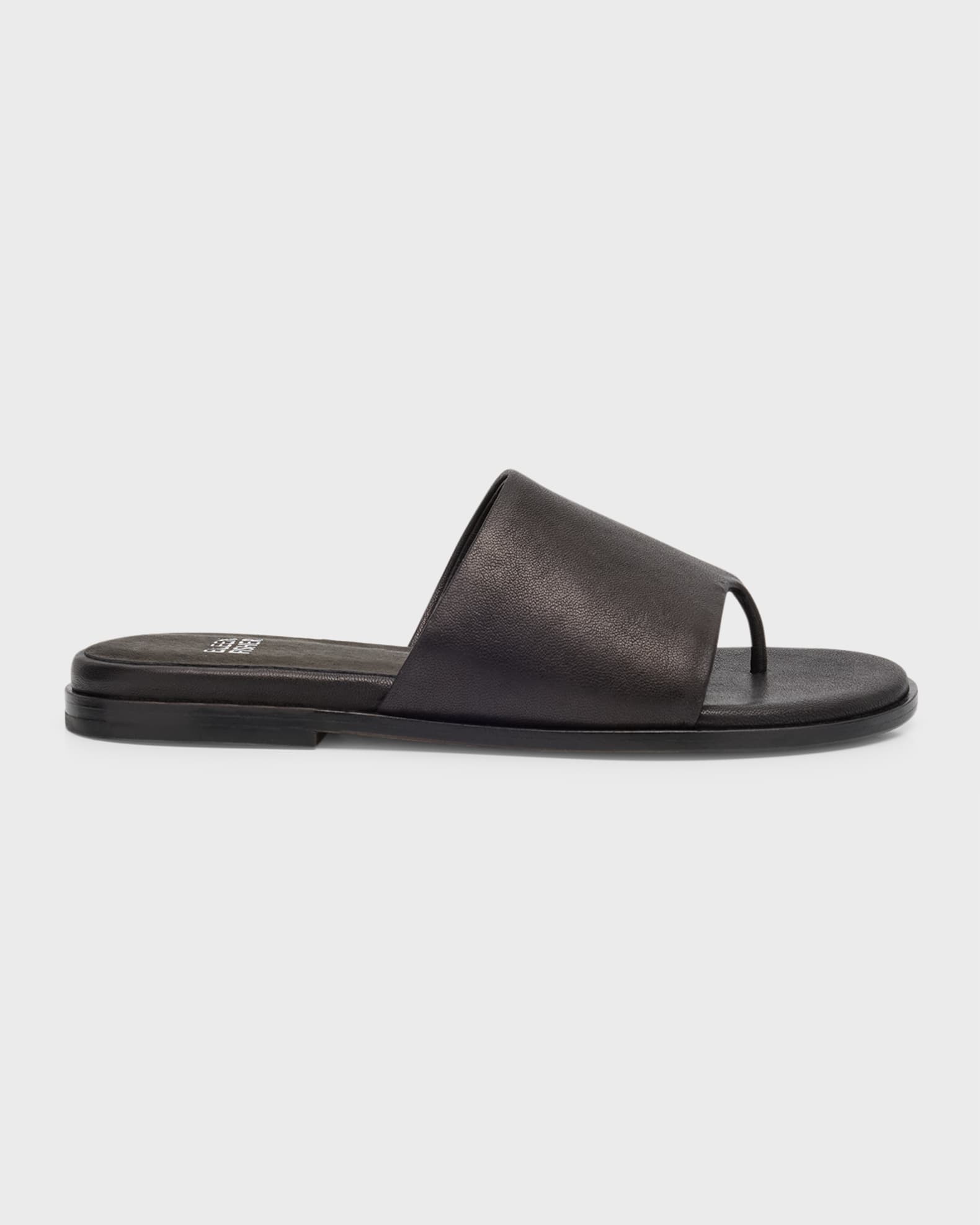 Eileen Fisher Kore Leather Flat Thong Sandals | Neiman Marcus