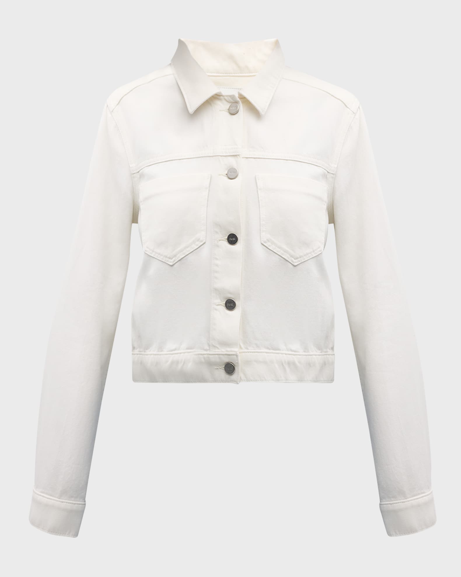PAIGE Vivienne Denim Patch Pocket Jacket | Neiman Marcus