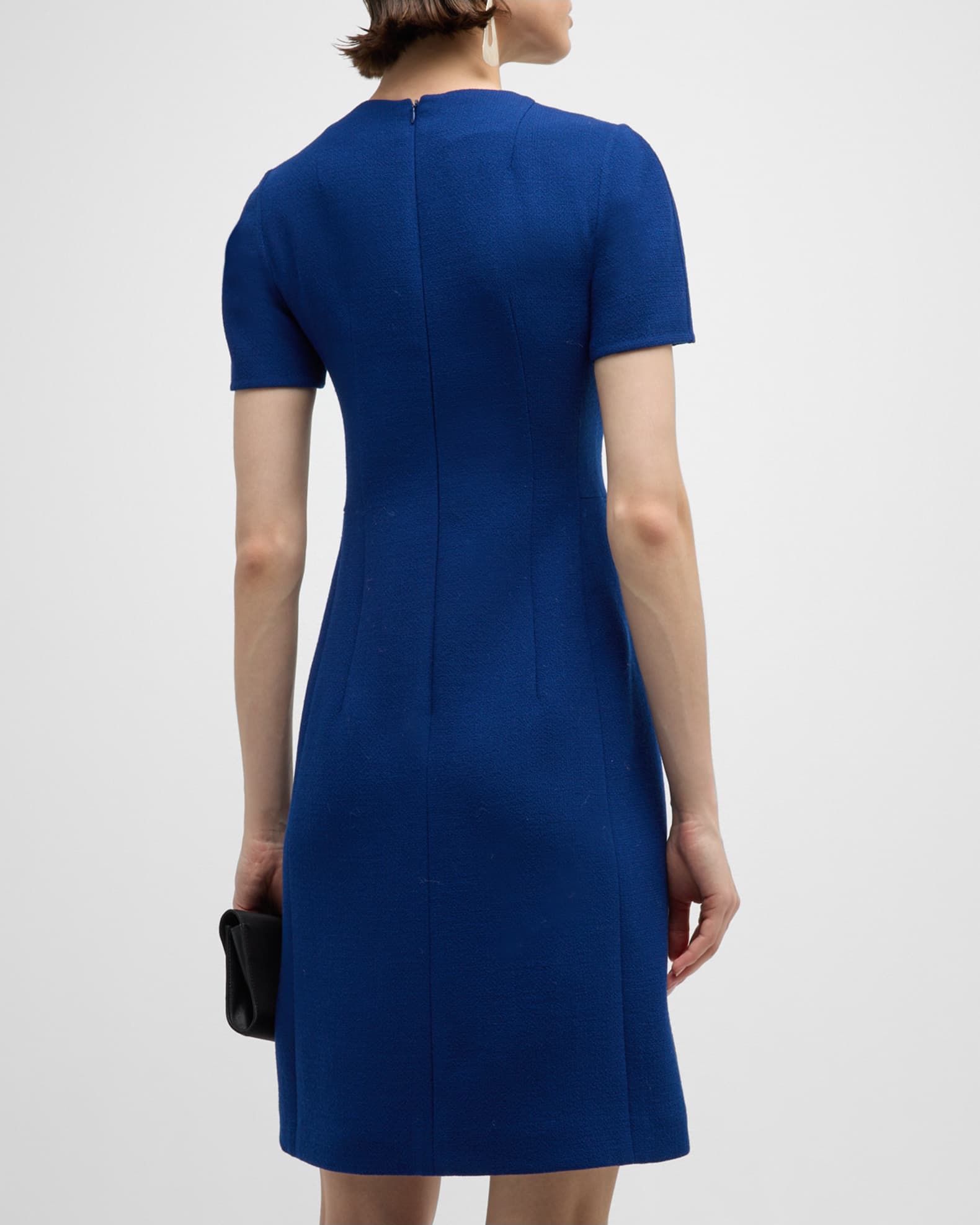 Akris Wool Princess Seam Sheath Dress | Neiman Marcus
