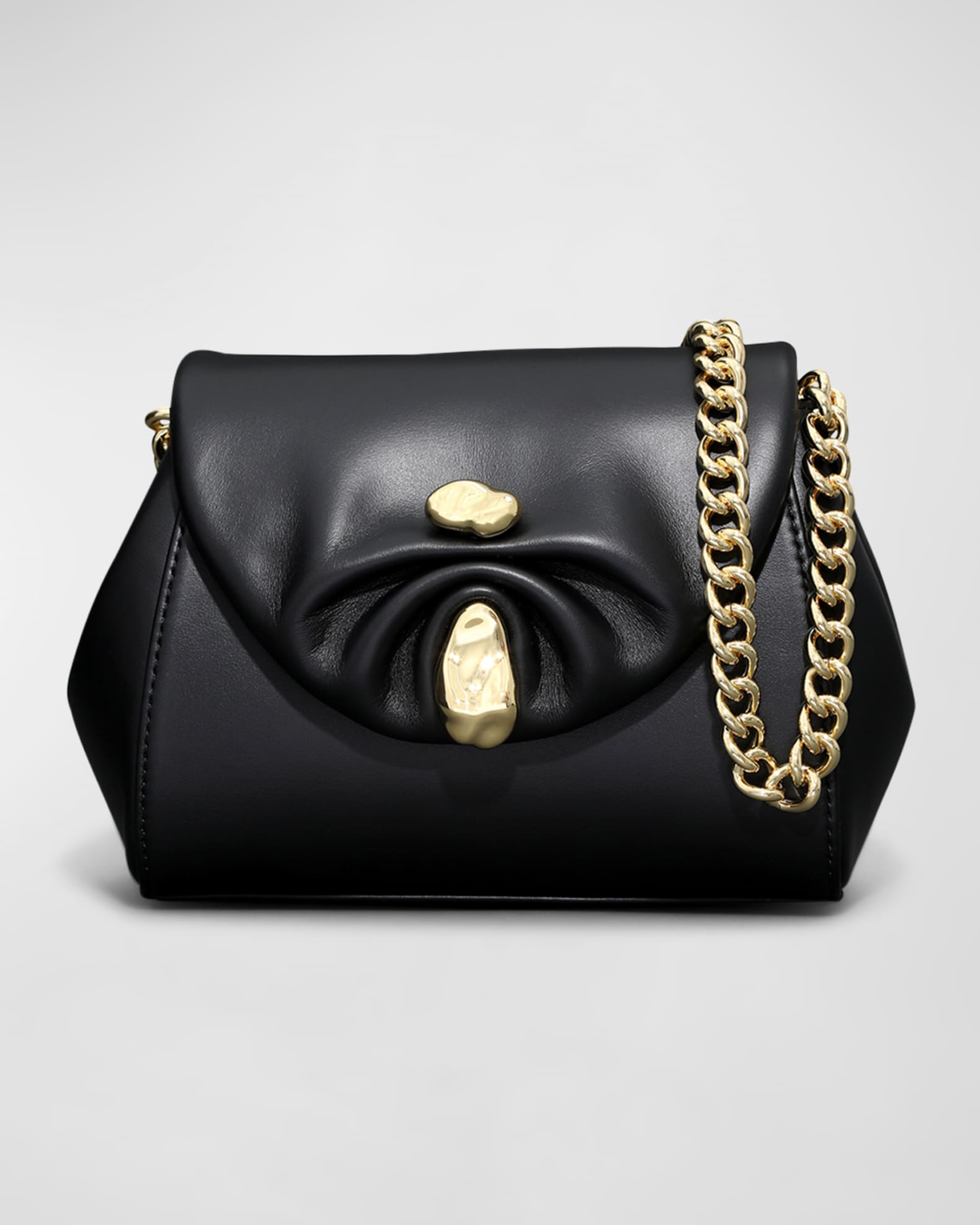 Alexis Bittar Ruched Pillow Leather Shoulder Bag | Neiman Marcus