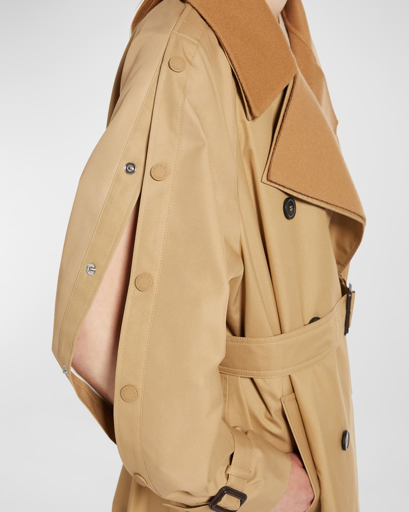 Weekend Max Mara Daphne Belted Double-Breasted Trench Coat | Neiman Marcus