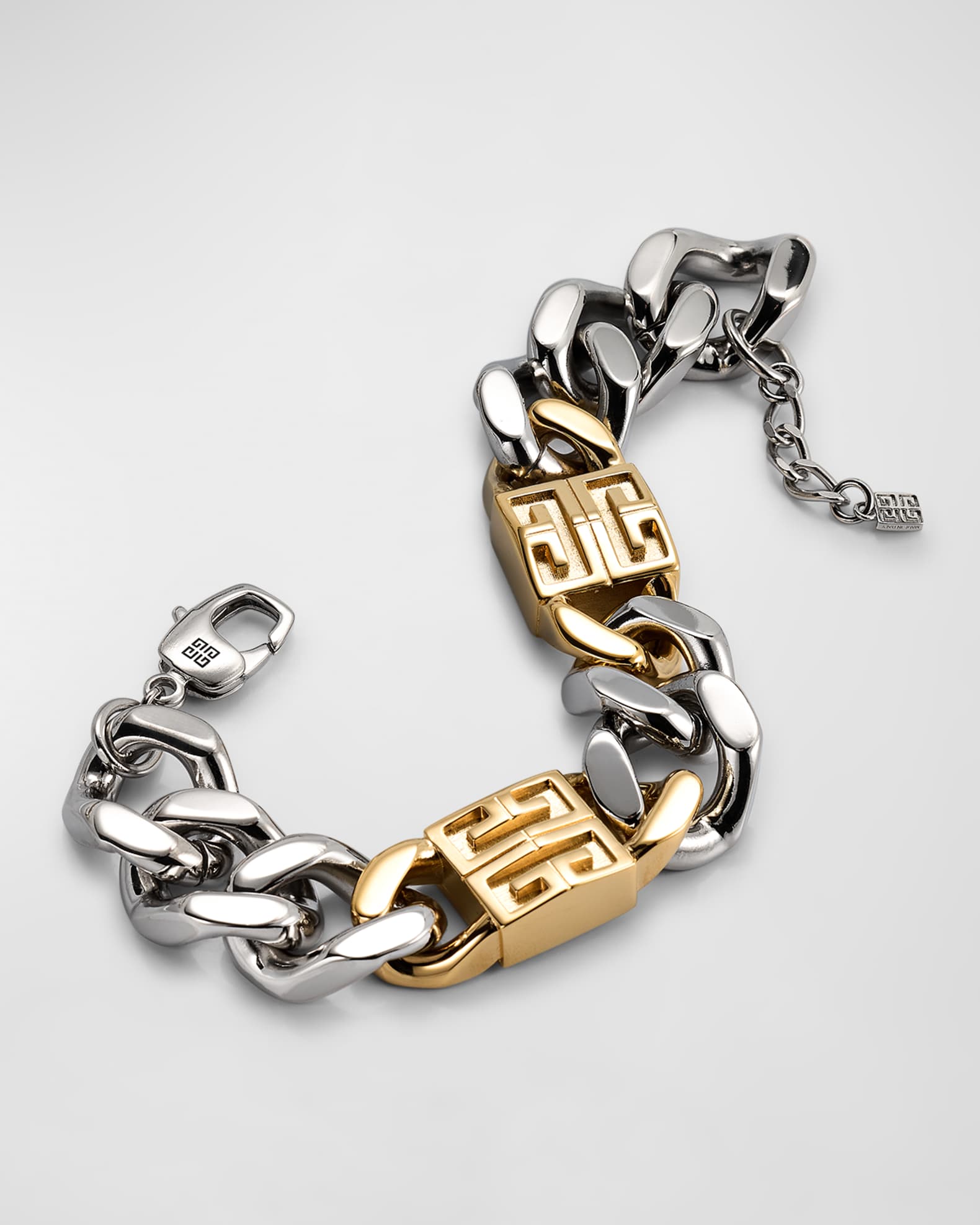 Givenchy Men's Two-Tone 4G Large Chain Bracelet | Neiman Marcus