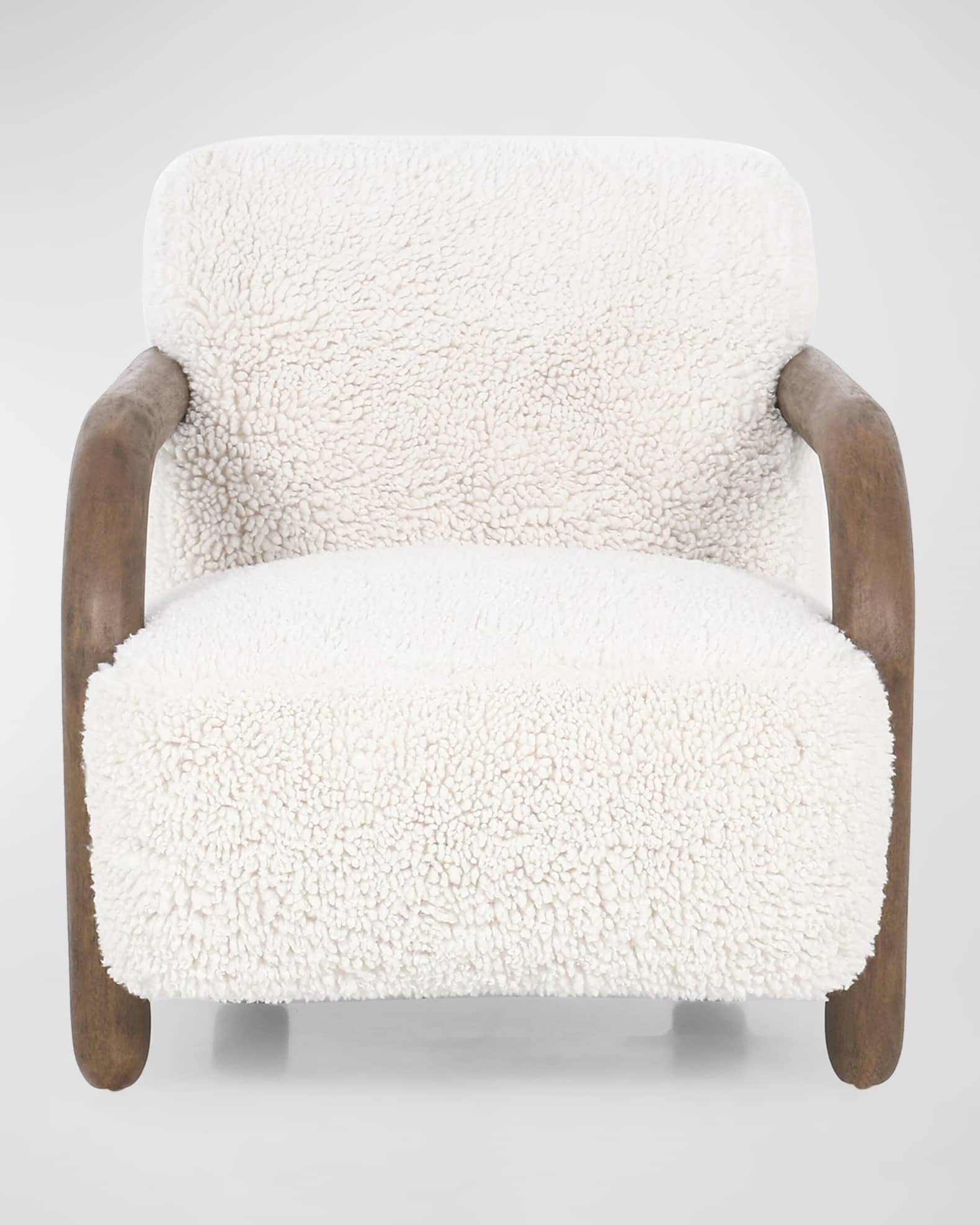 Four Hands Aniston Faux Shearling Chair | Neiman Marcus