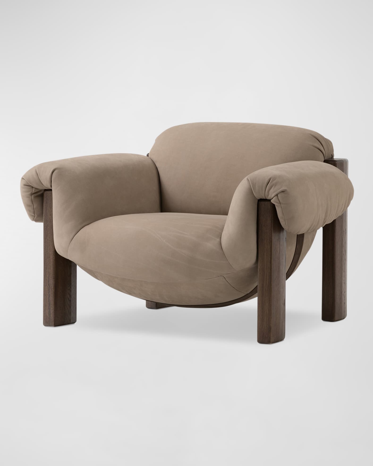 Four Hands Samena Suede Leather Chair | Neiman Marcus