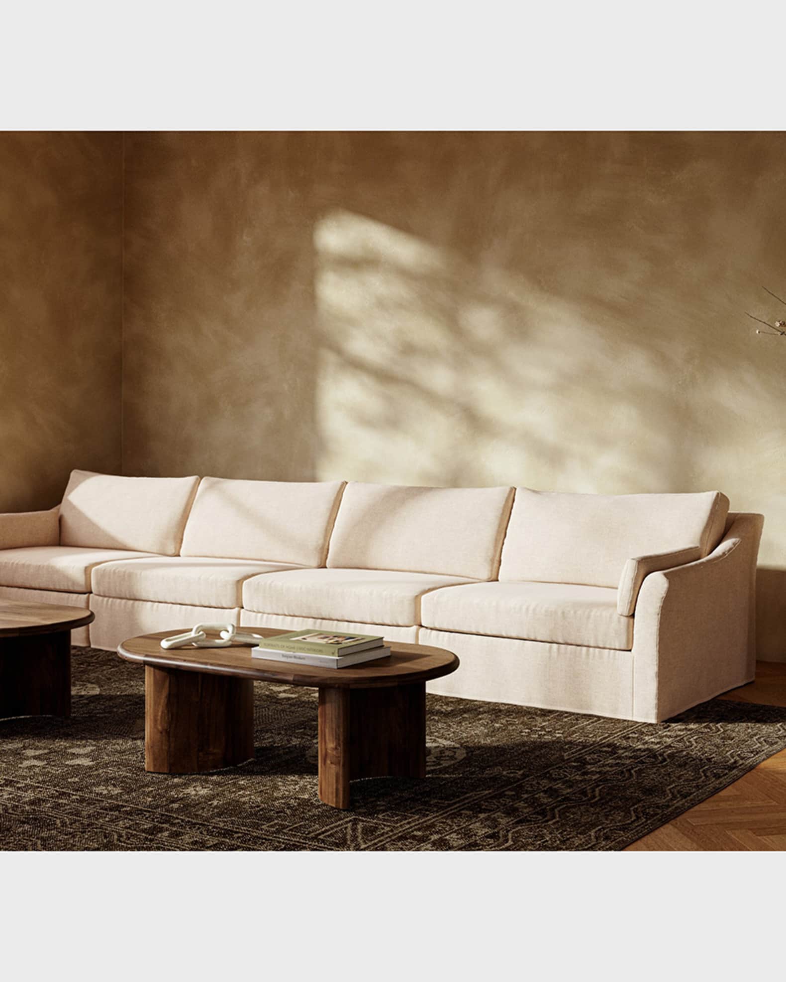 Four Hands Delray 4-Piece Sectional Sofa, 180" | Neiman Marcus