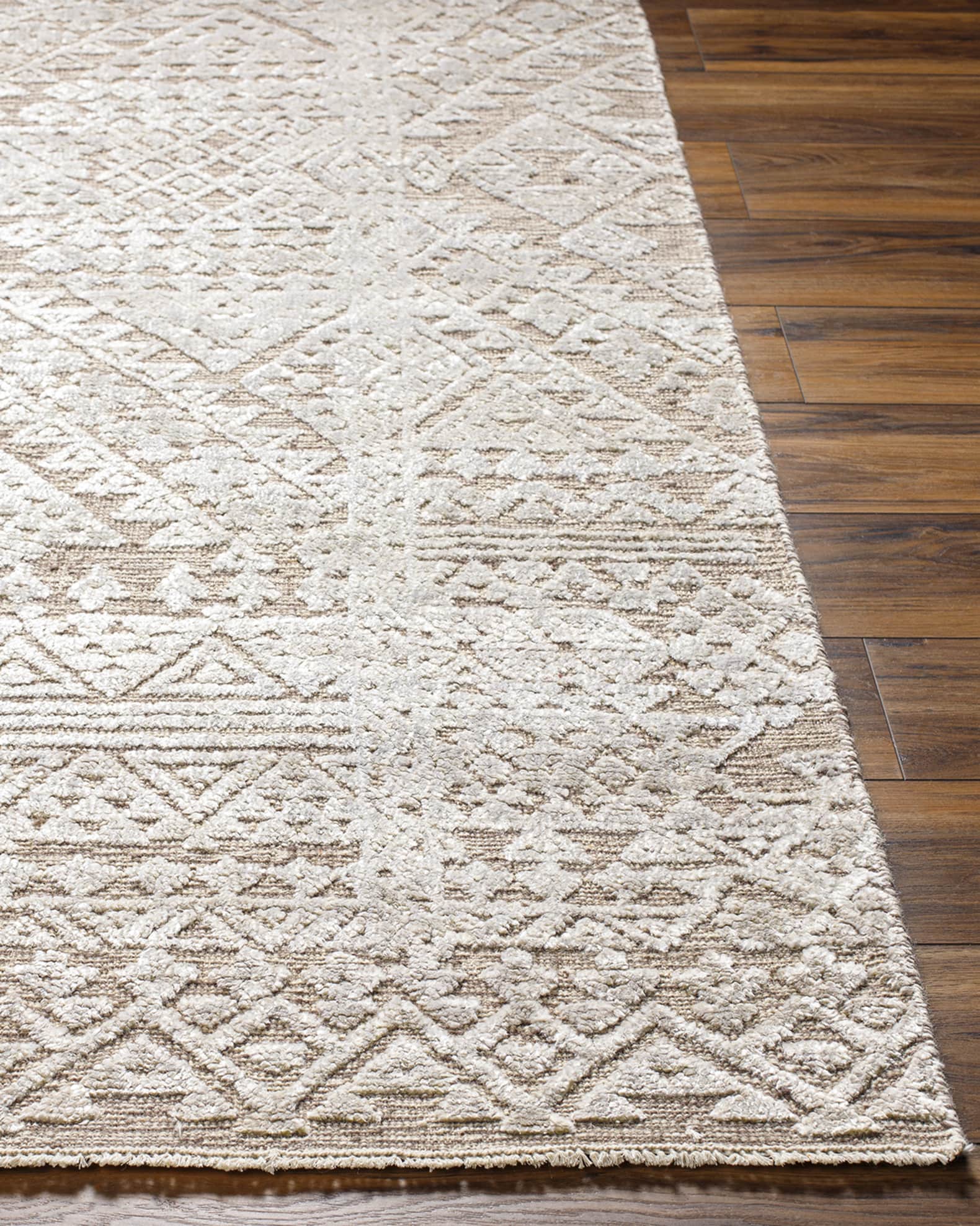 Surya Rugs Amina Dark Beige Hand-Knotted Rug, 8' x 10' | Neiman Marcus