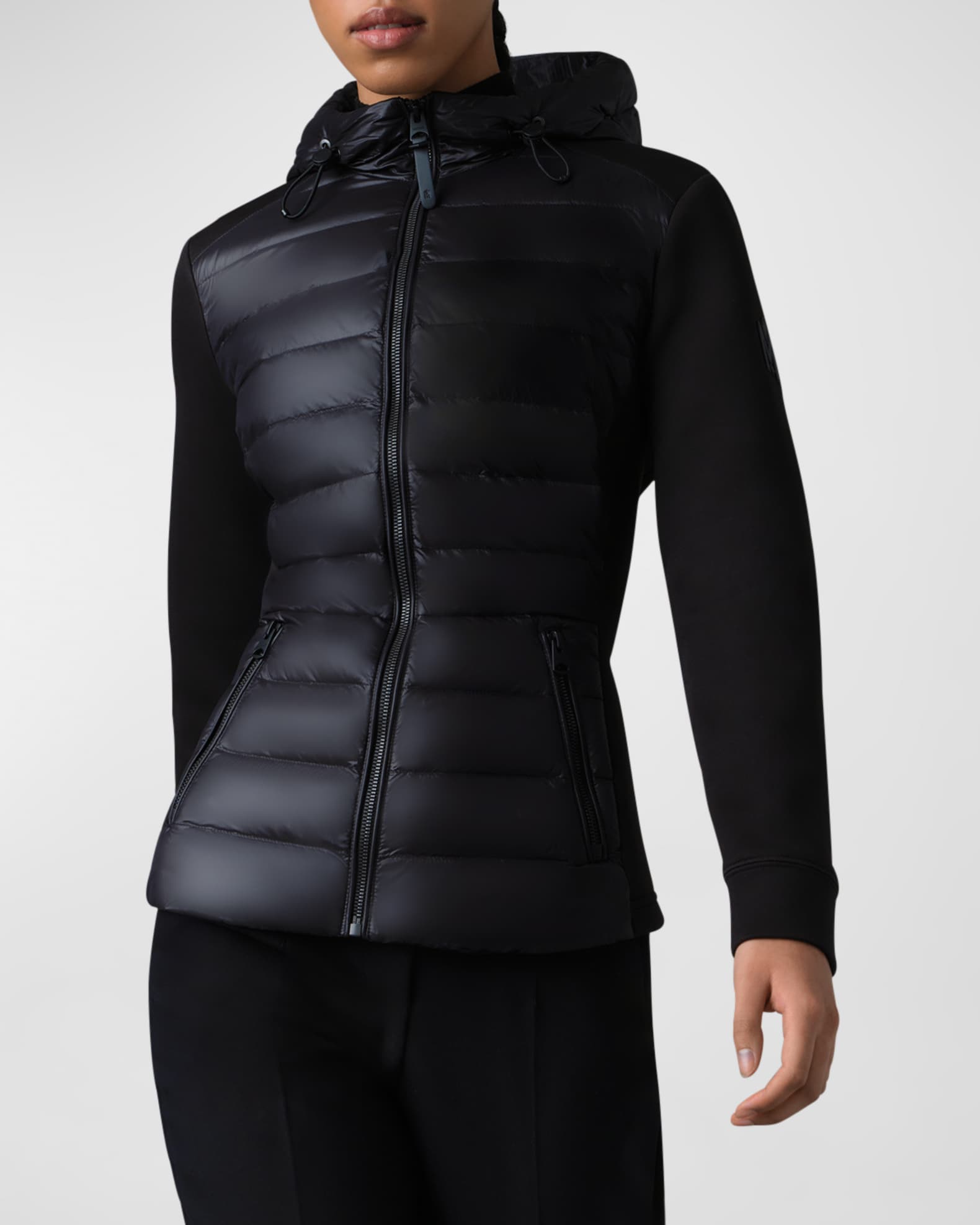 Mackage Della-R Hybrid Hooded Jacket | Neiman Marcus
