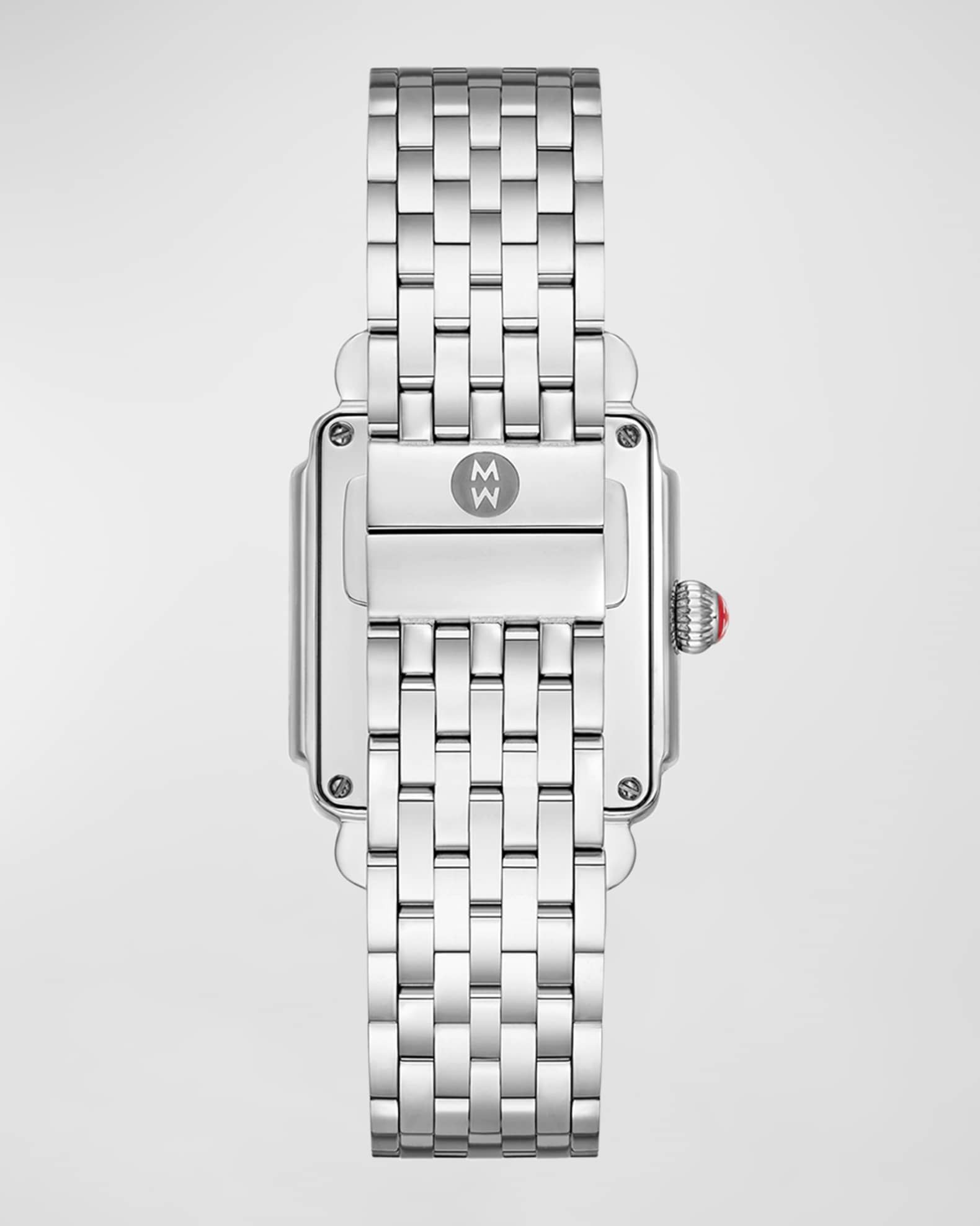 MICHELE Deco Mid Diamond Watch, Apricot | Neiman Marcus