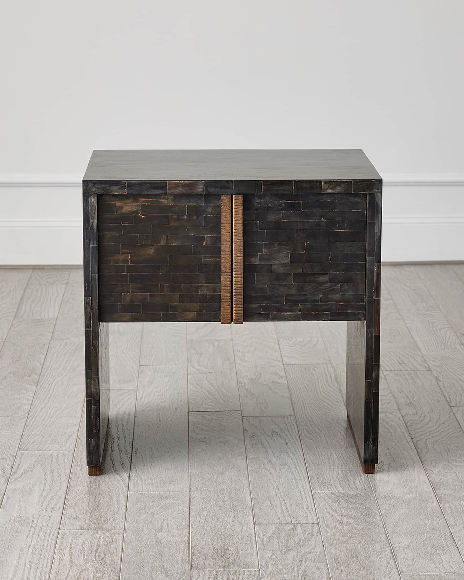 Global Views Horn Inlay Bedside Table | Neiman Marcus
