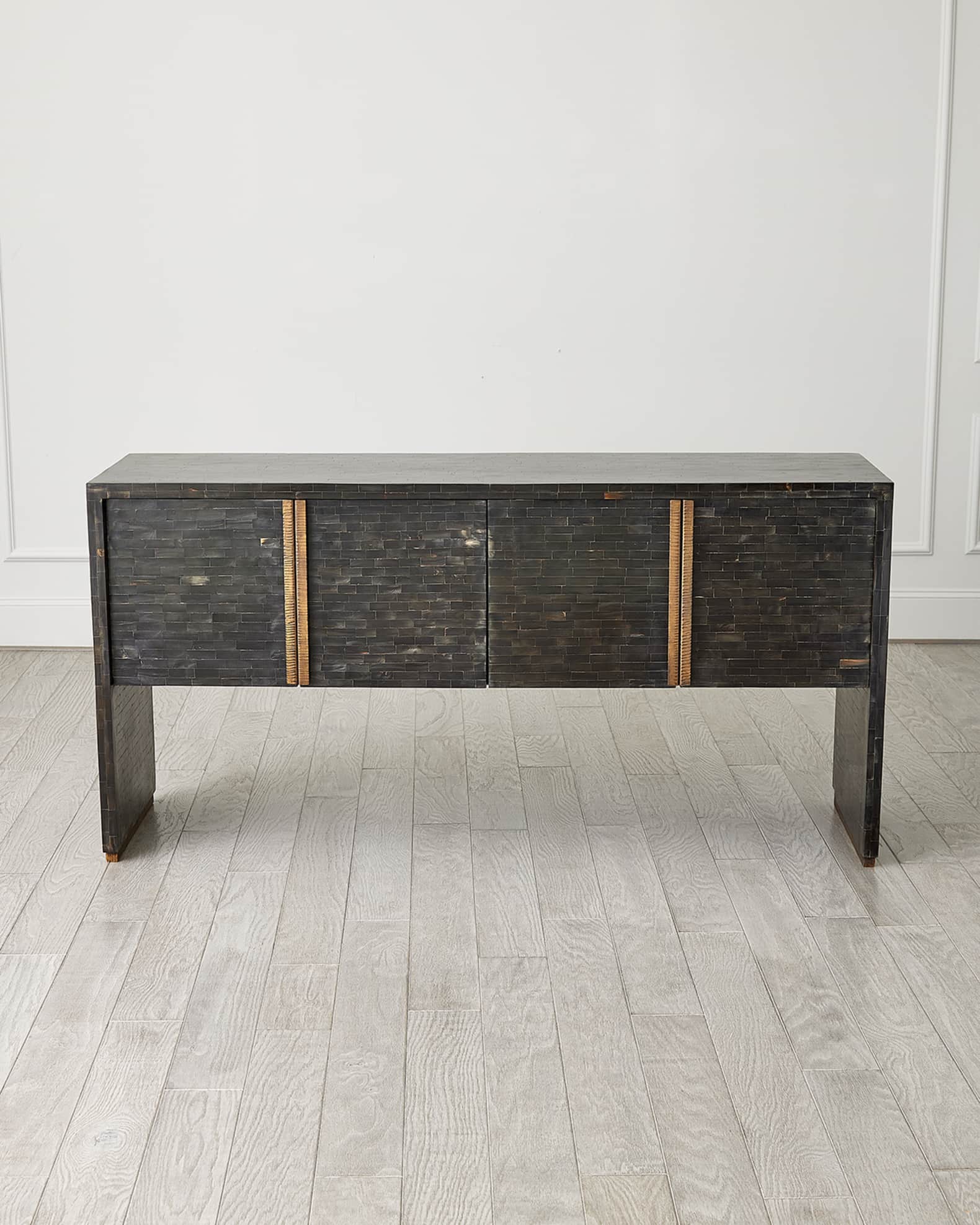 Global Views Horn Inlay Console Table | Neiman Marcus