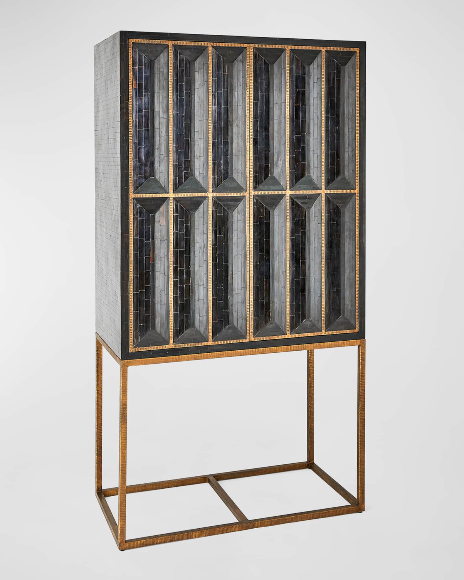 Global Views Horn Inlay Bar Cabinet | Neiman Marcus