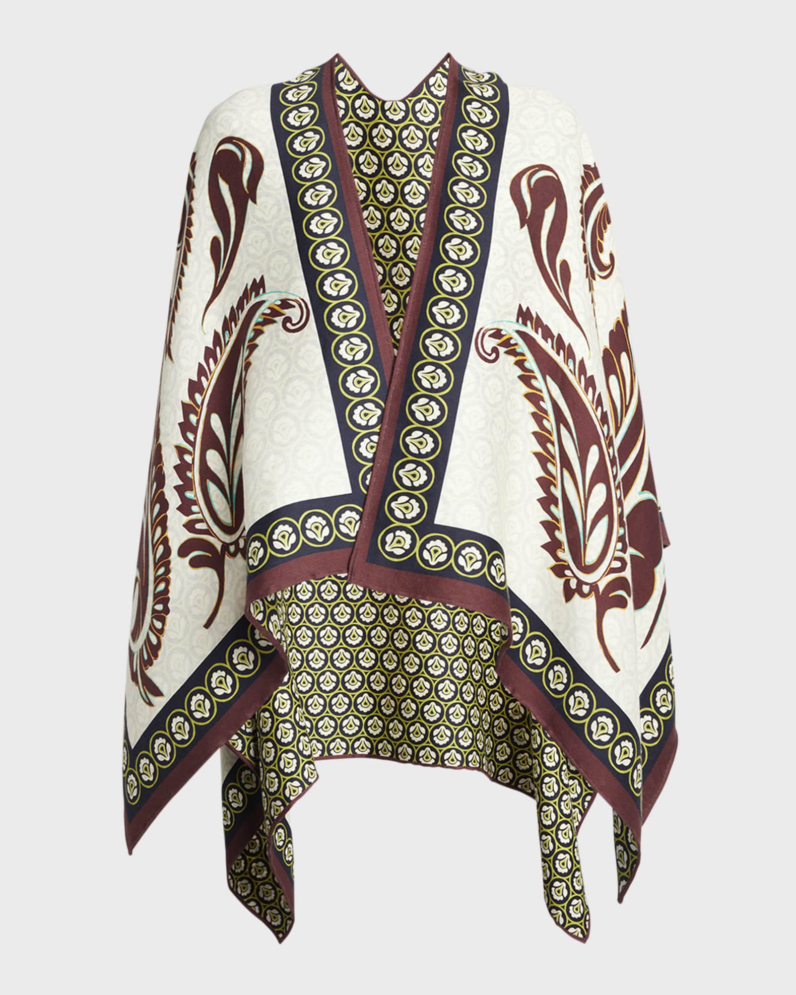 Etro Bohemian Patterned Cape | Neiman Marcus