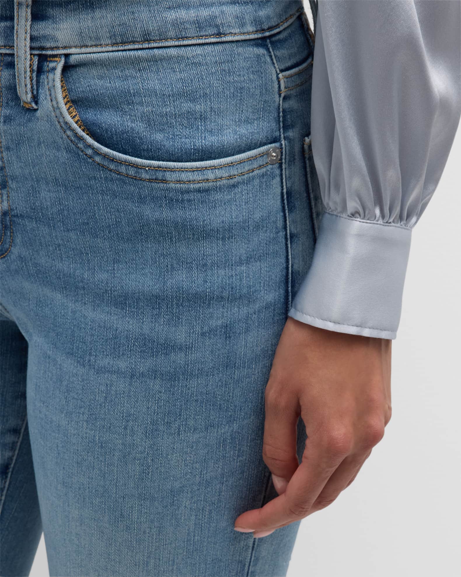 FRAME Le High Straight Raw After Jeans | Neiman Marcus