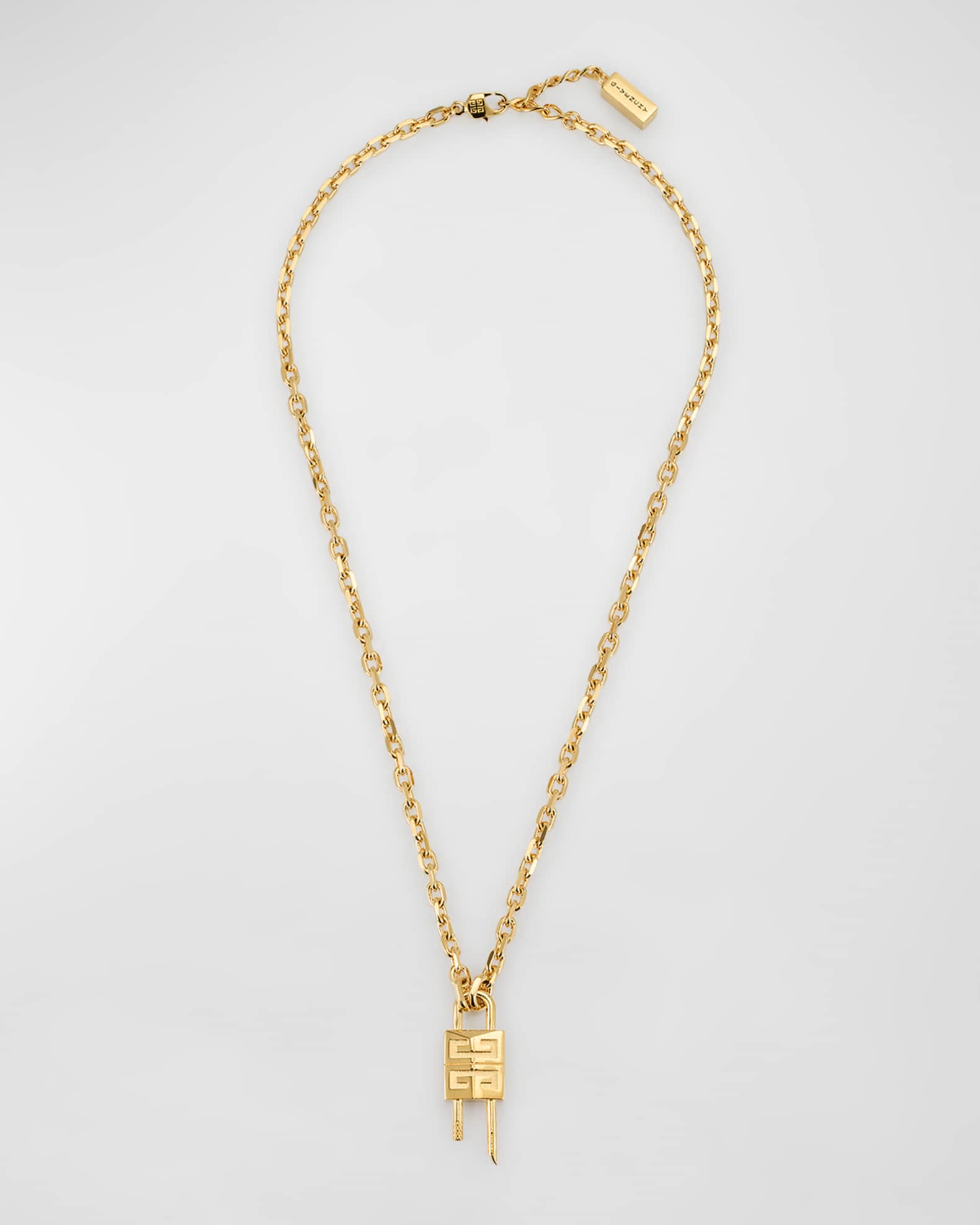Givenchy Golden 4G Mini Lock Necklace | Neiman Marcus