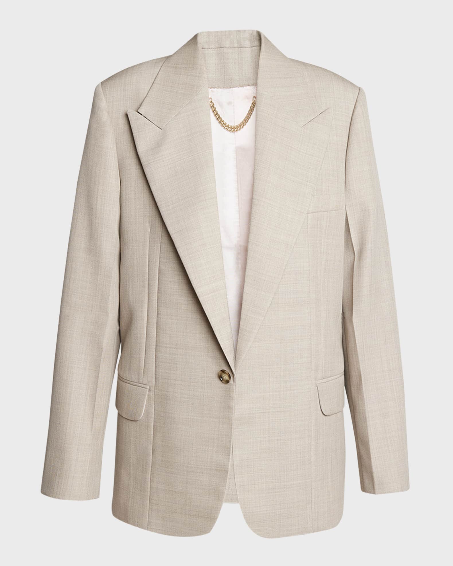 Reverse Front Wool Suit | Neiman Marcus
