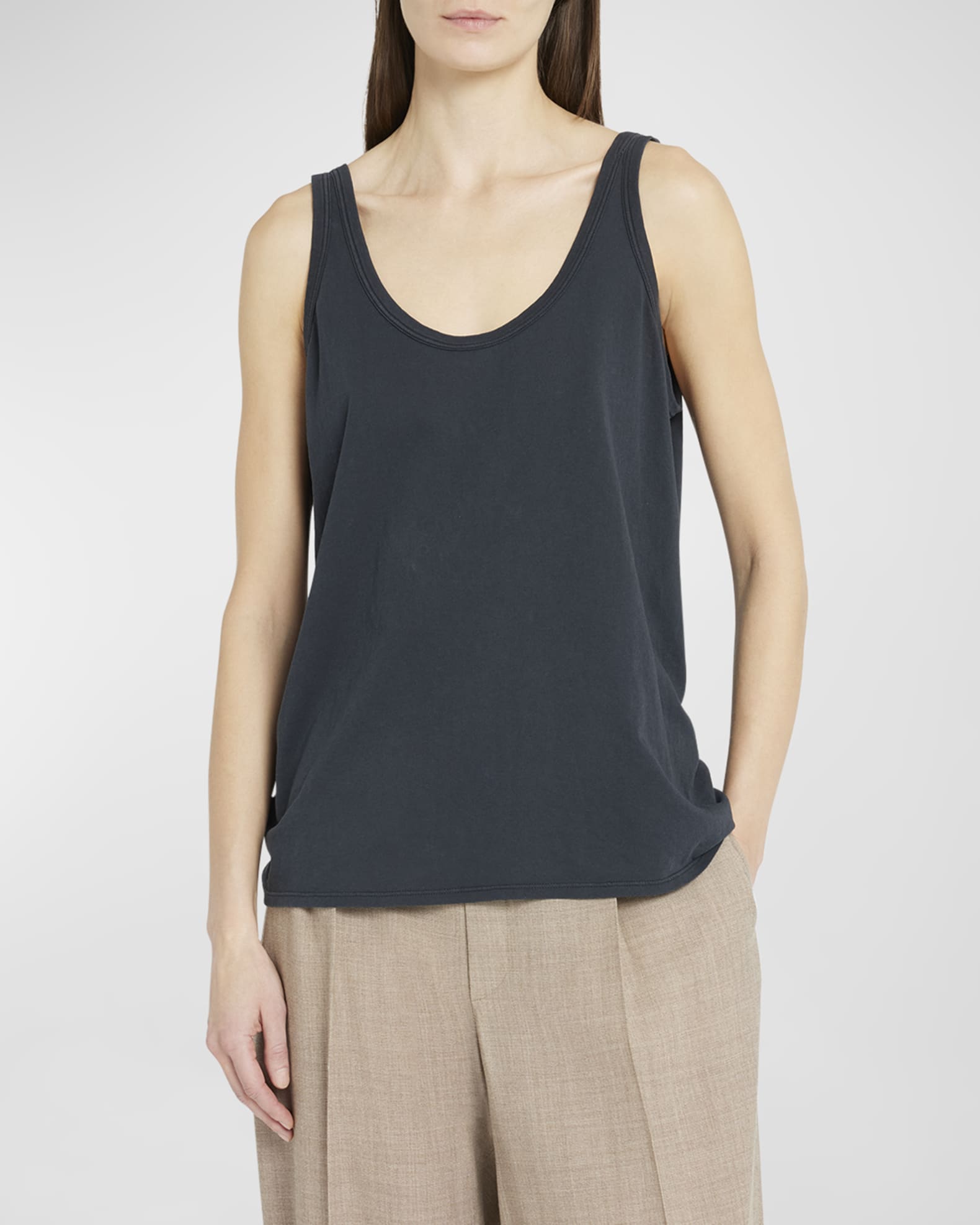 THE ROW Aika Relaxed Tank Top | Neiman Marcus