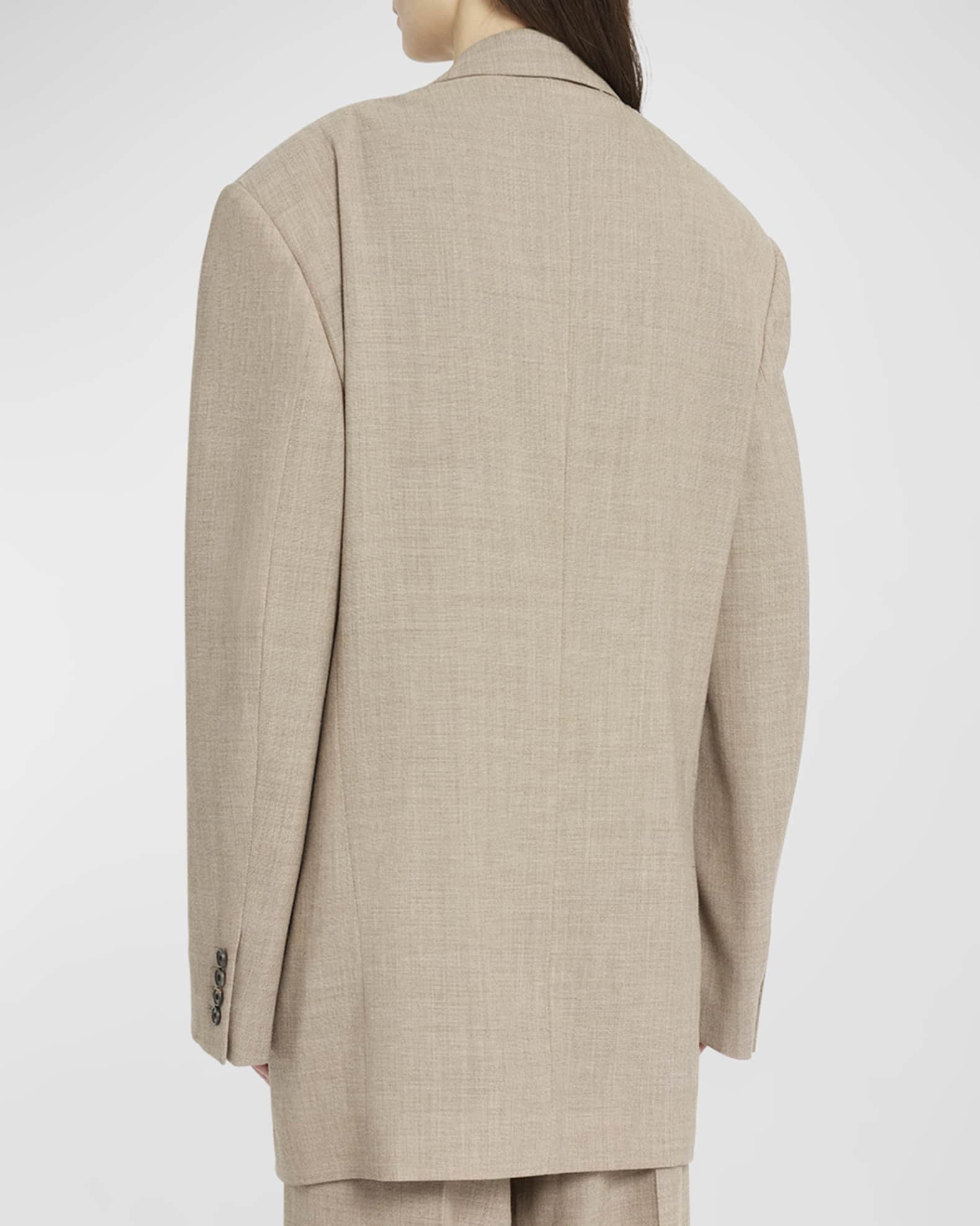 THE ROW Marina Oversized Wool Jacket | Neiman Marcus