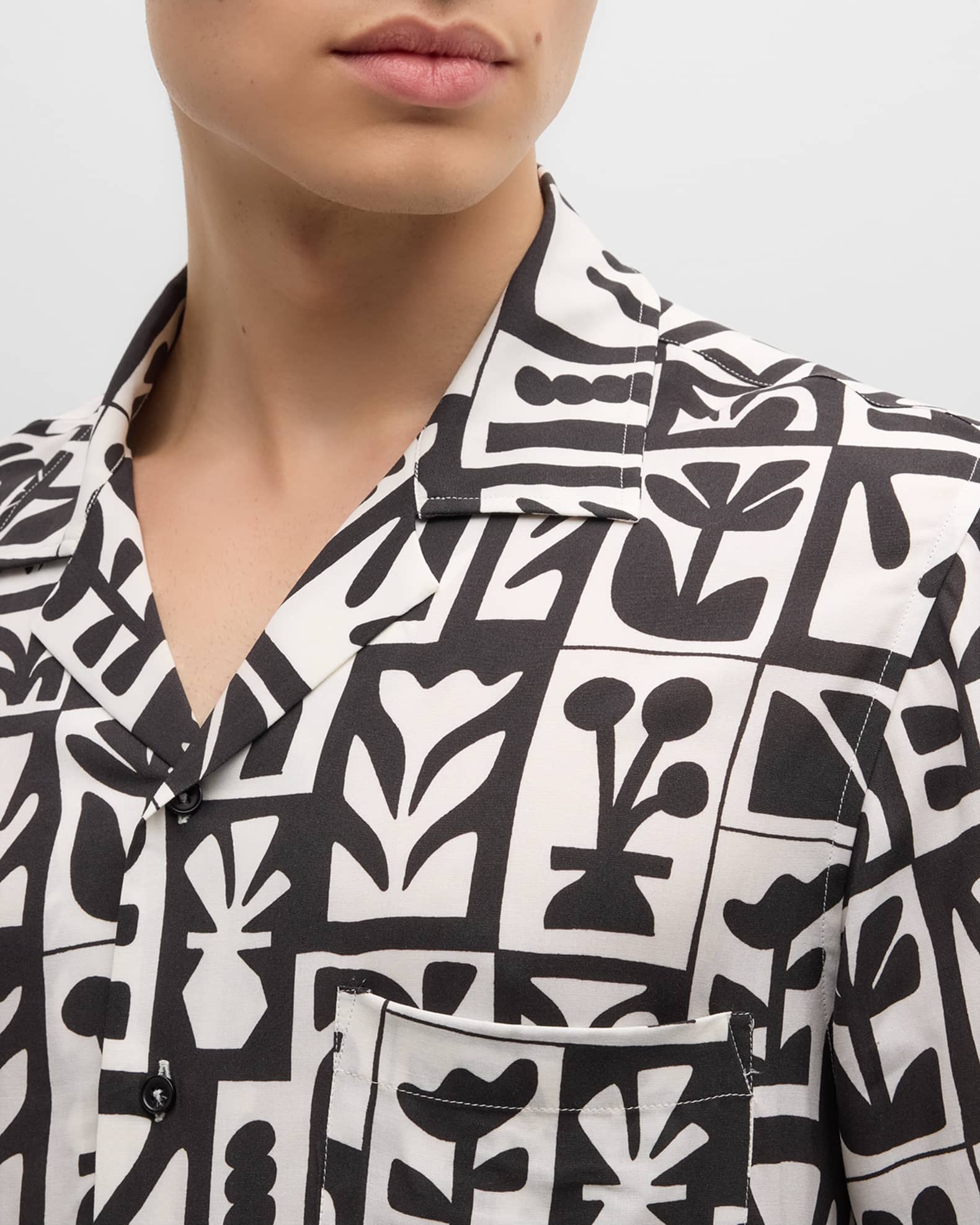 ARRELS Men's Timo Kuilder Blooming Camp Shirt | Neiman Marcus