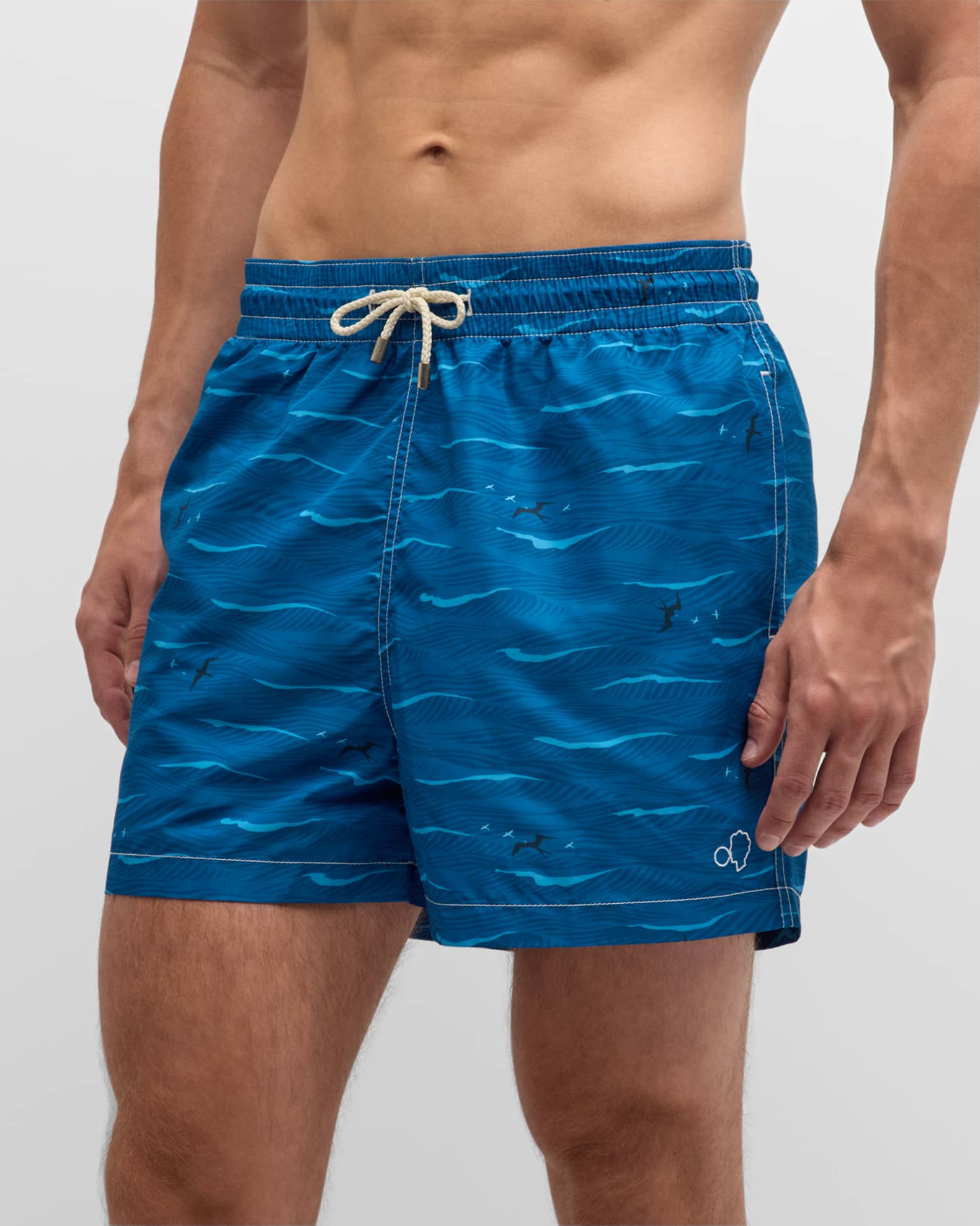 ARRELS Men's Kikuo Johnson Flying Fish Swim Trunks | Neiman Marcus
