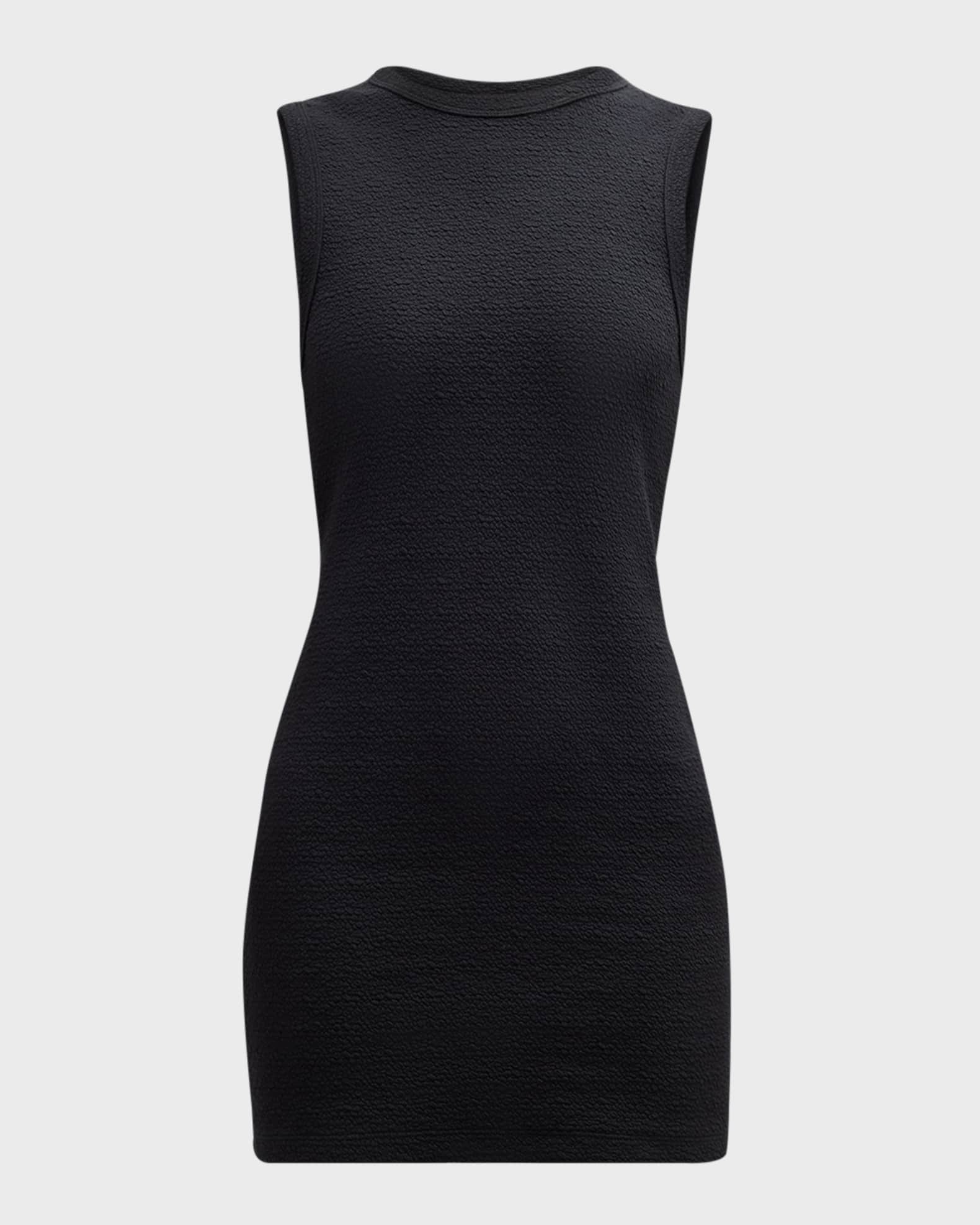 Enza Costa Textured Jacquard Sleeveless Dress | Neiman Marcus