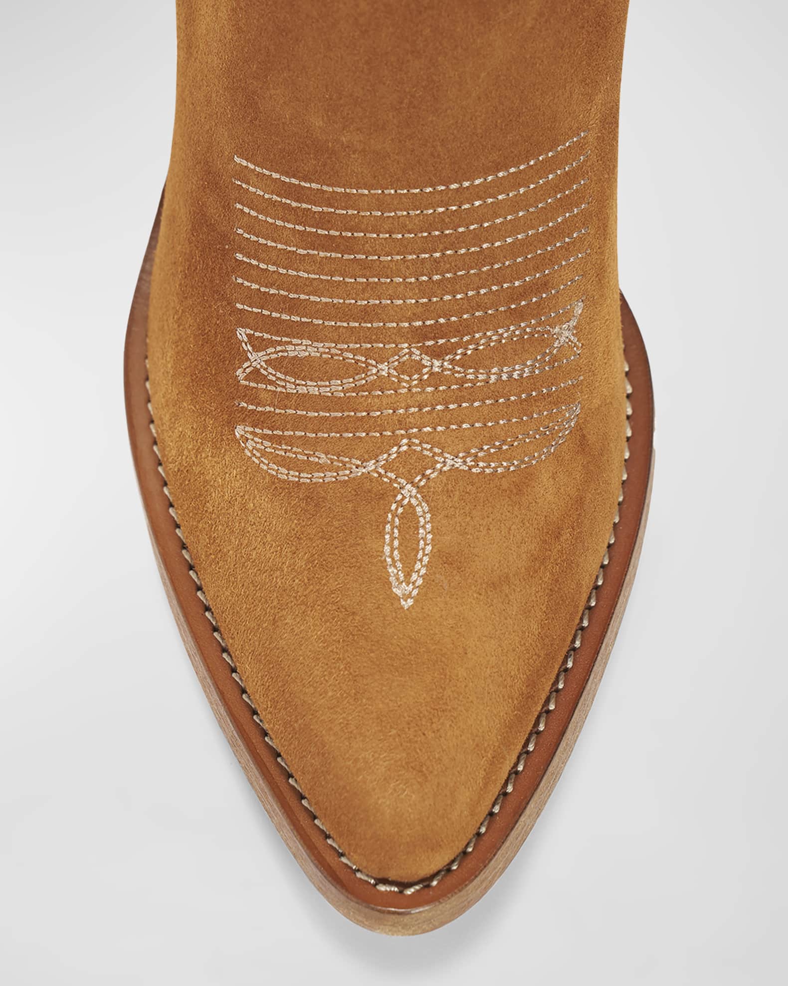 Partlow Leigh Anne Suede Western Boots | Neiman Marcus
