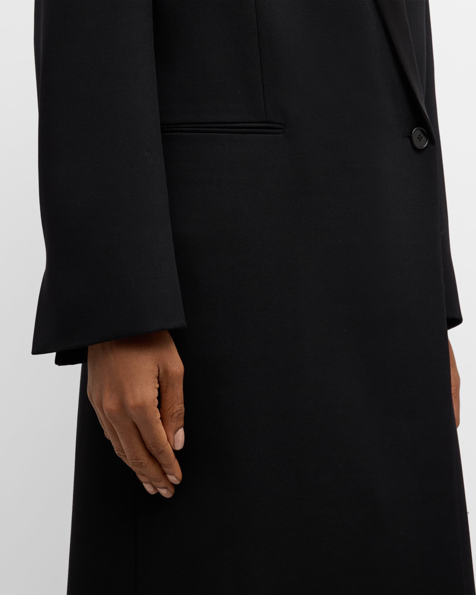 THE ROW Sciur Double-Breasted Long Wool Coat | Neiman Marcus