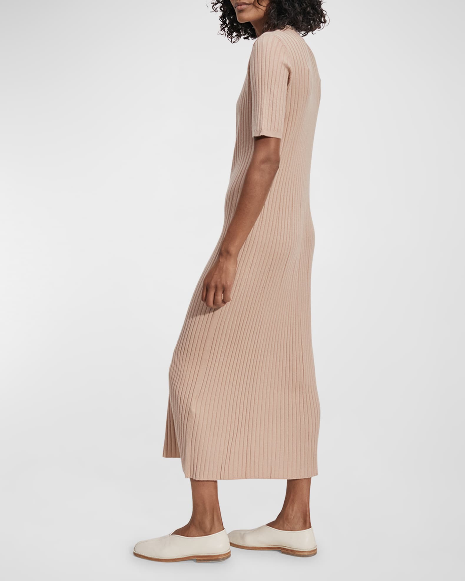 Varley Maeve Rib-Knit Midi Dress | Neiman Marcus