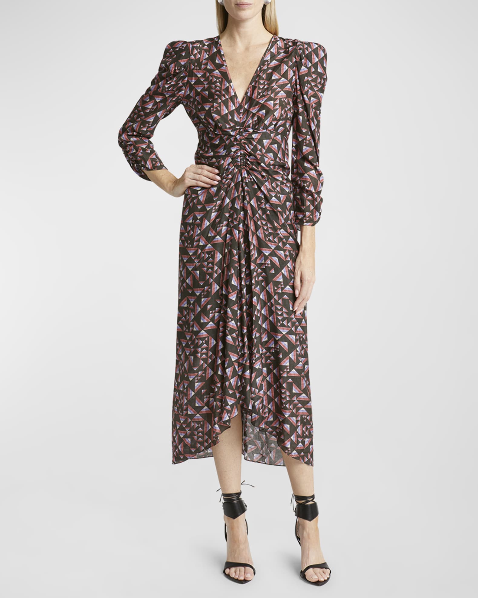 Isabel Marant Albini Printed Midi Dress | Neiman Marcus