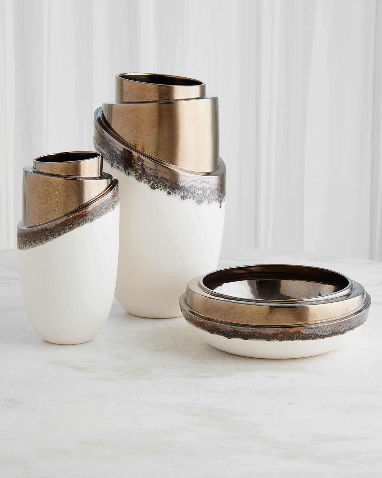 Slant Stack Vase Collection | Neiman Marcus
