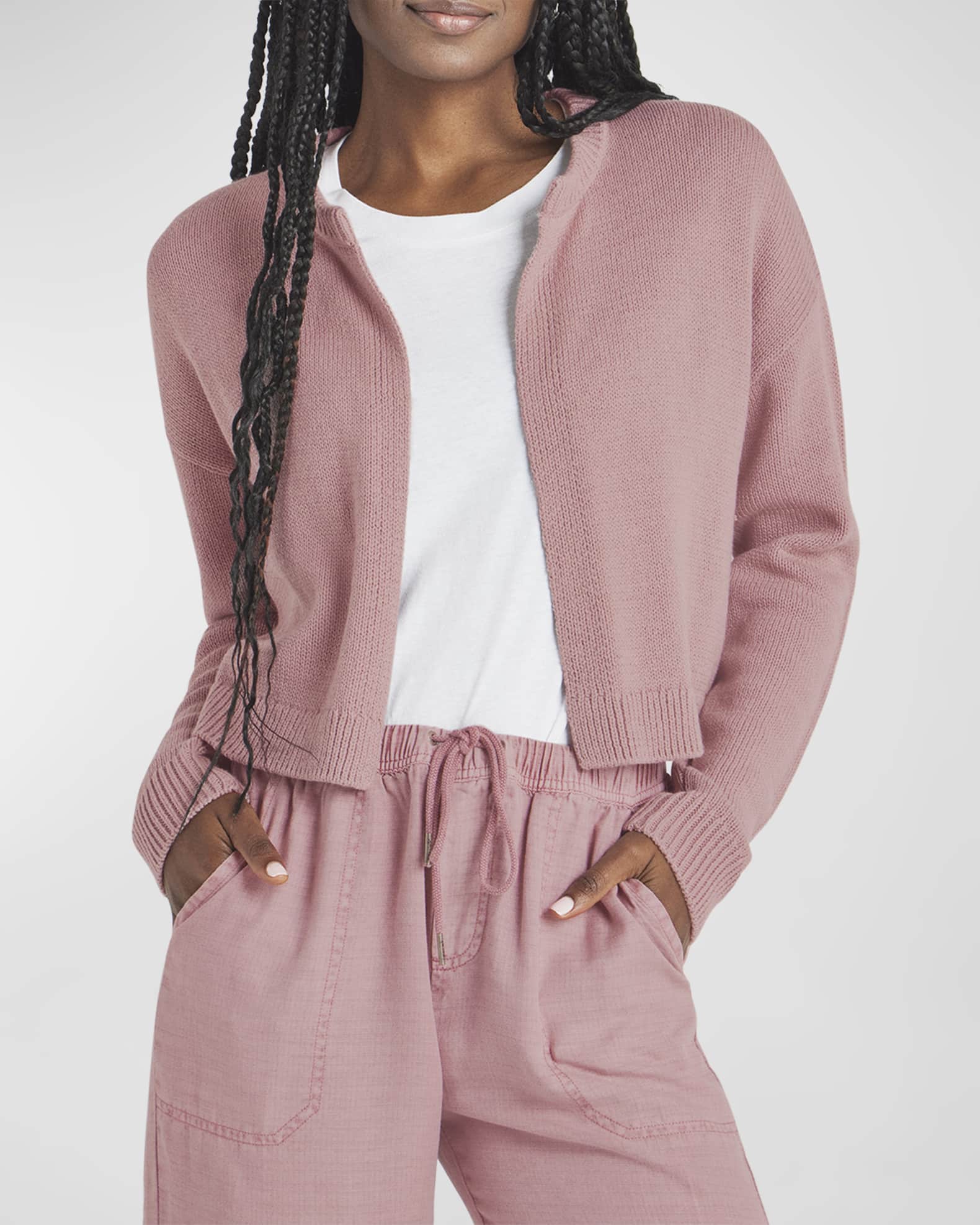 Splendid Lily Cropped Open-Front Cardigan | Neiman Marcus
