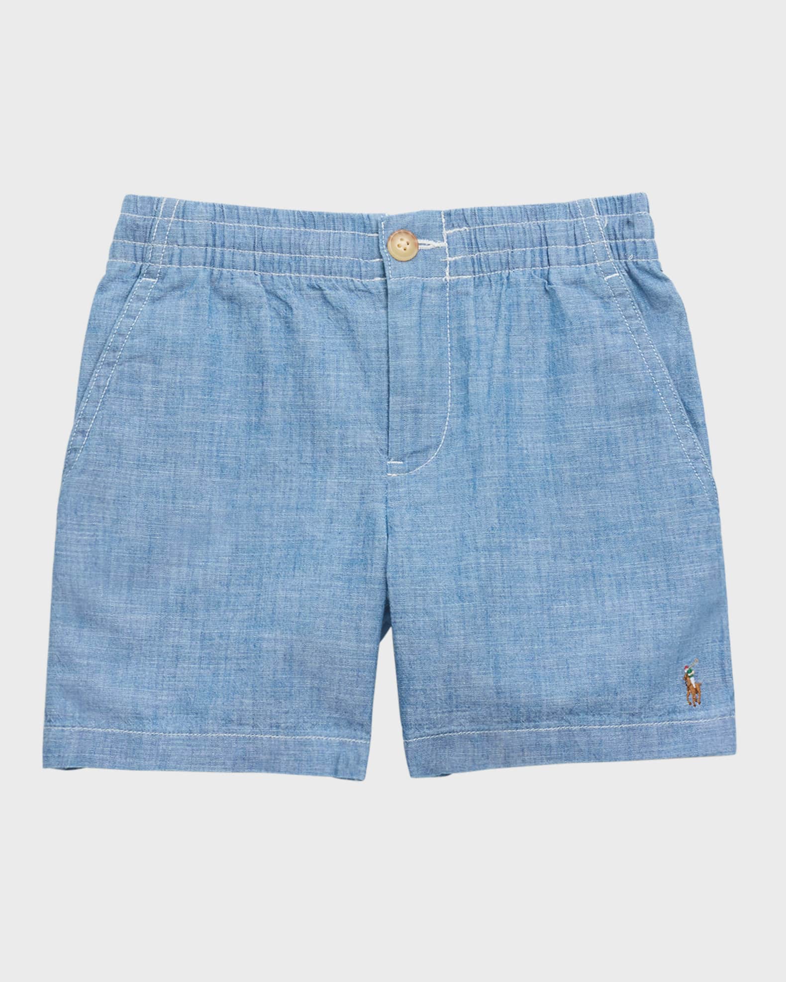 Boy's Chambray Prepster Shorts | Neiman Marcus