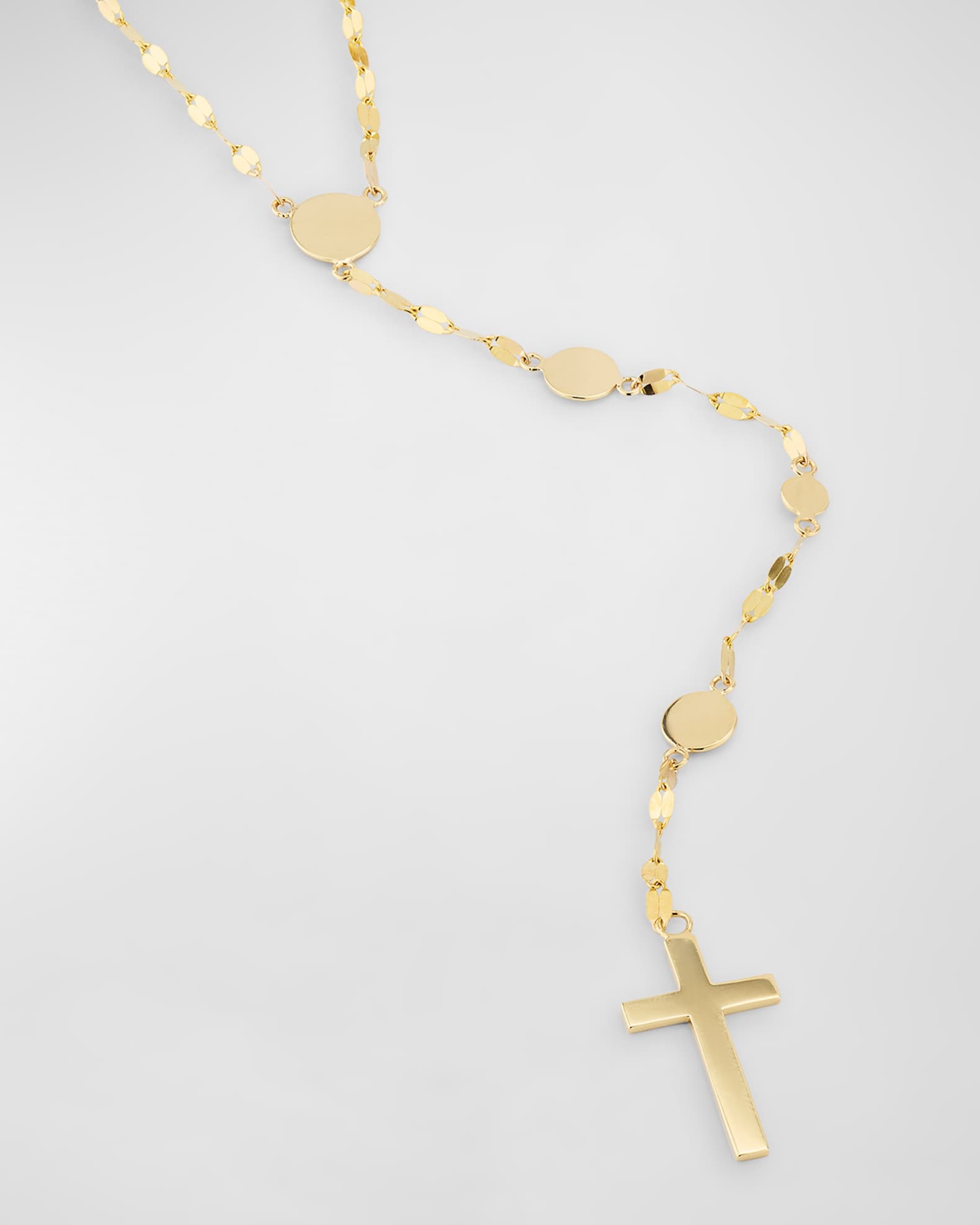 LANA 14K Yellow Gold Disc Chain Lariat Crossary Necklace, 18" | Neiman ...