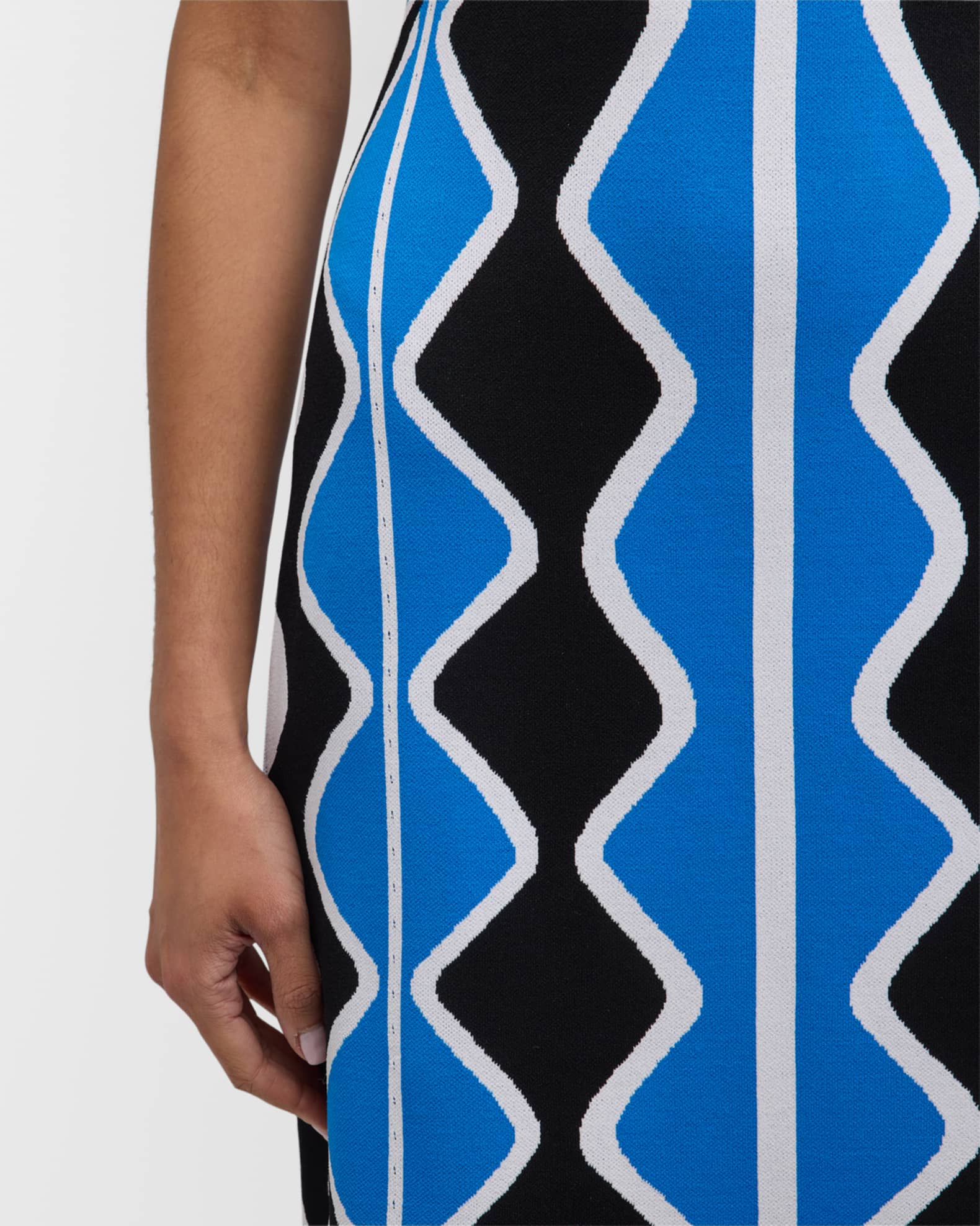 Elie Tahari The Anabel Sleeveless A Line Midi Sweater Dress Neiman Marcus