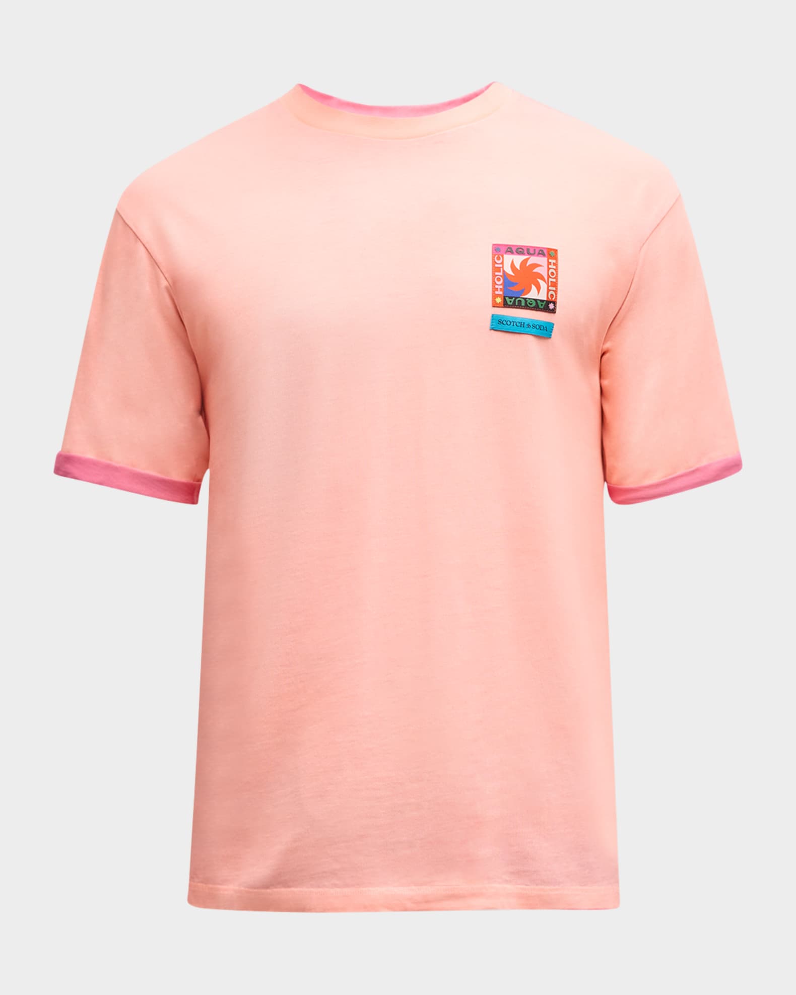 Scotch & Soda Men's Two-Tone Sprayed T-Shirt | Neiman Marcus