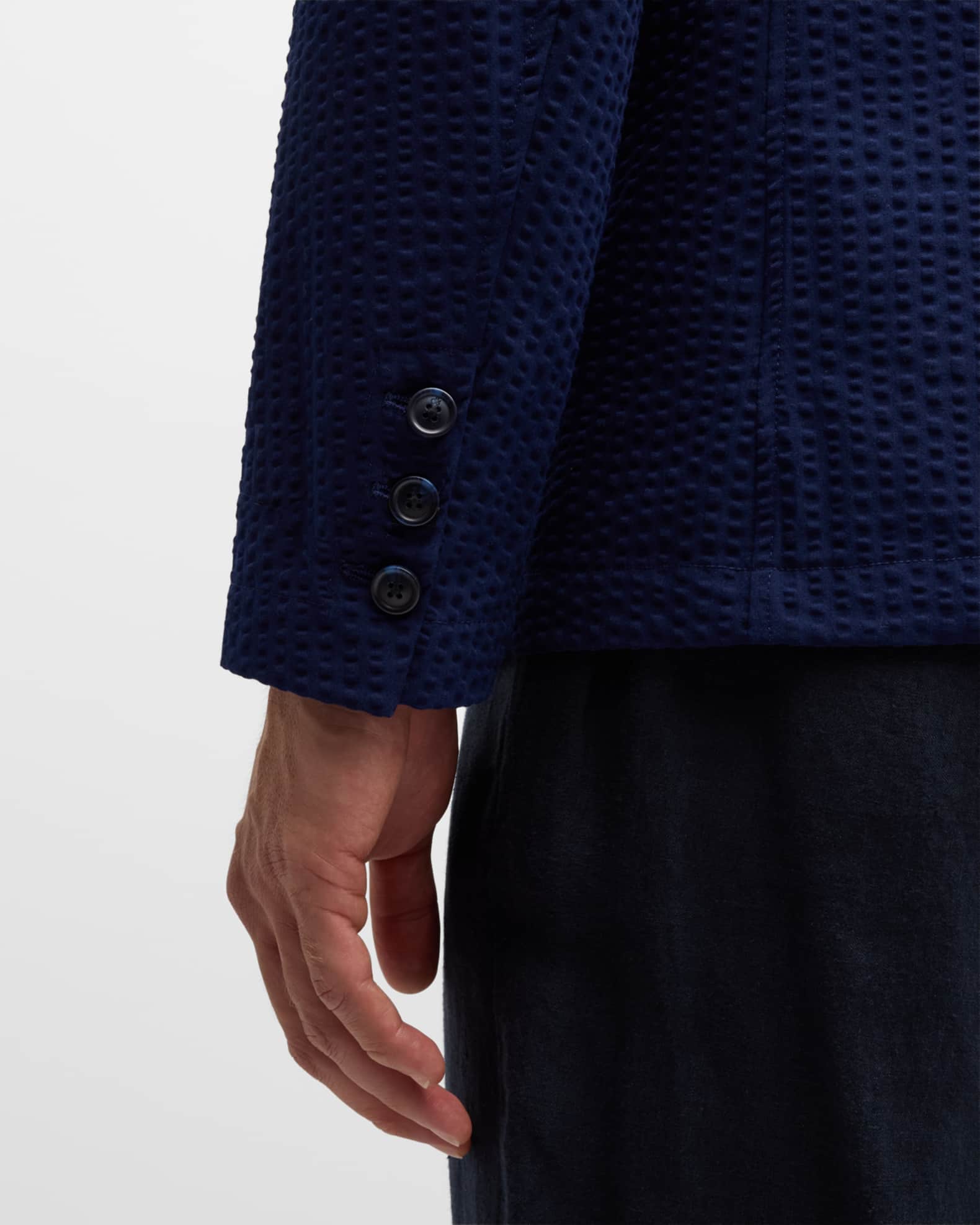 Scotch & Soda Men's Unconstructed Seersucker Blazer | Neiman Marcus