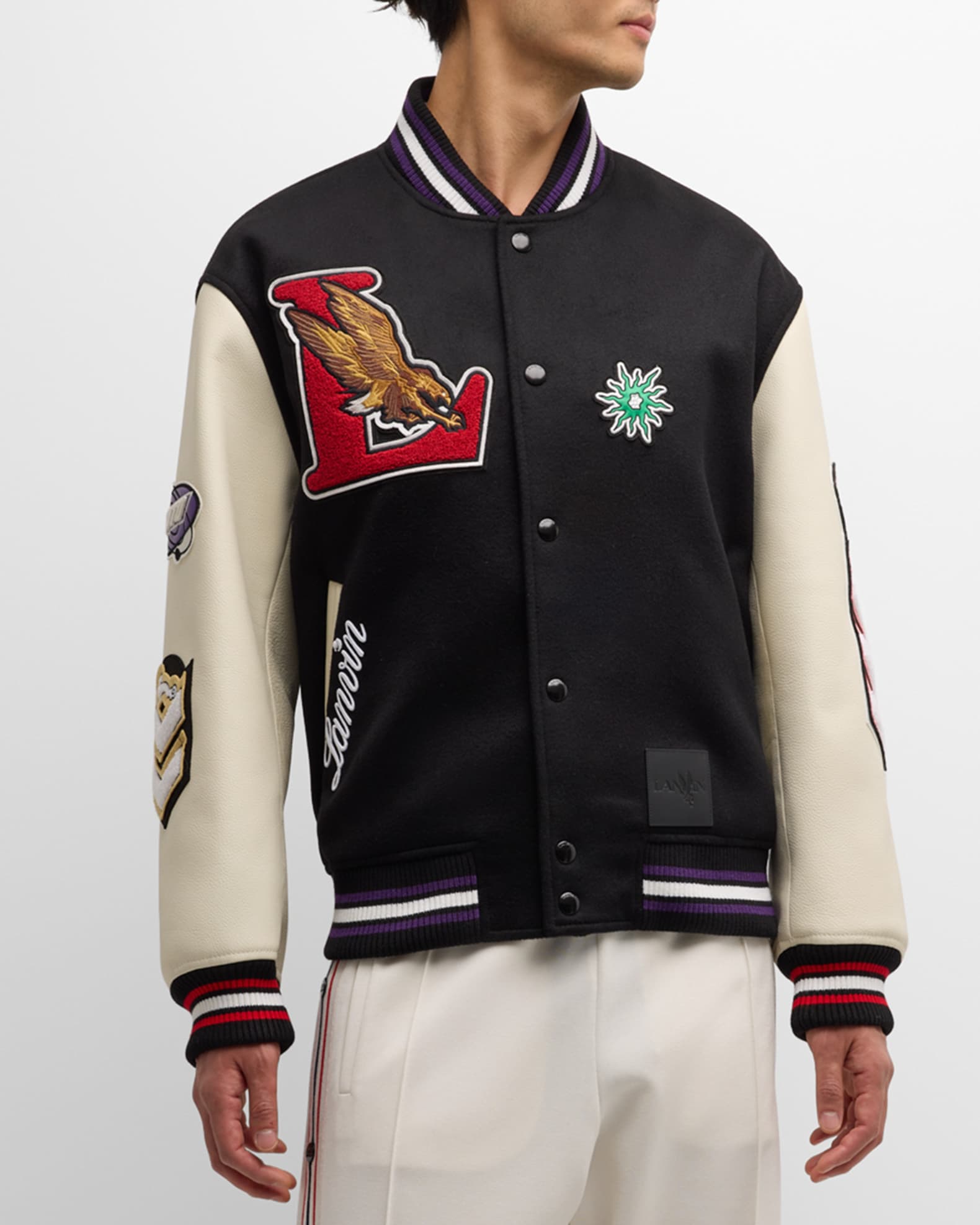 Lanvin x Future Men's Varsity Jacket | Neiman Marcus