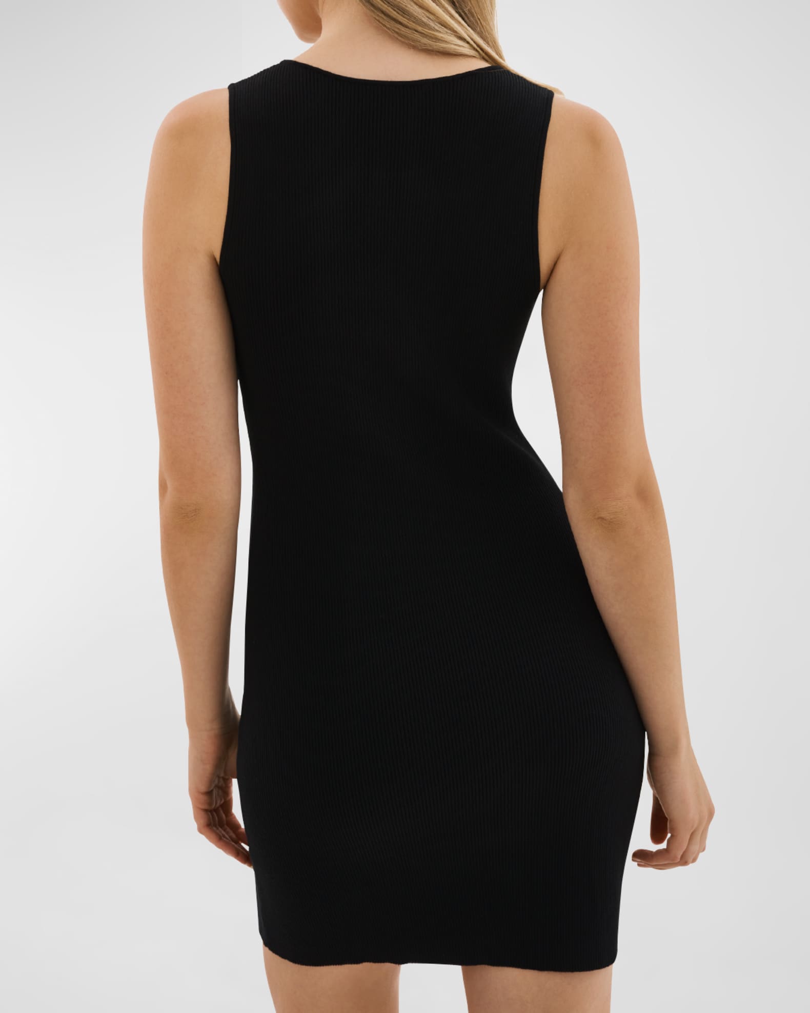 LaMarque Donata Sleeveless Rib-Knit Mini Tank Dress | Neiman Marcus