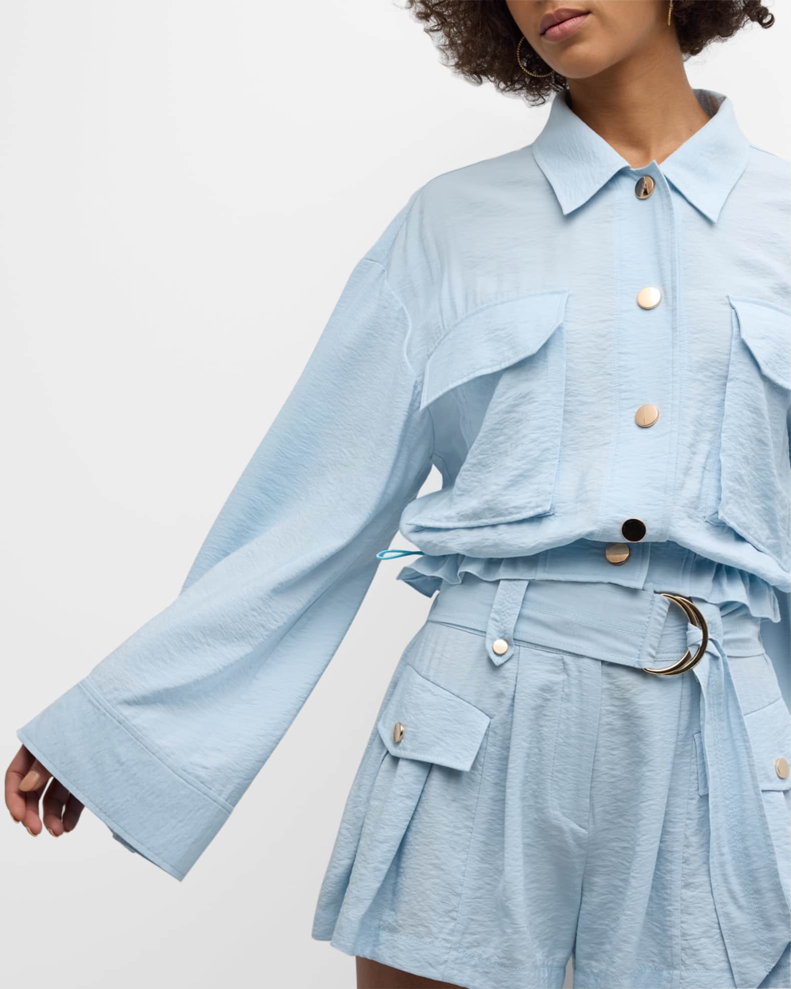 Ramy Brook Chelsea Textured Twill Jacket | Neiman Marcus