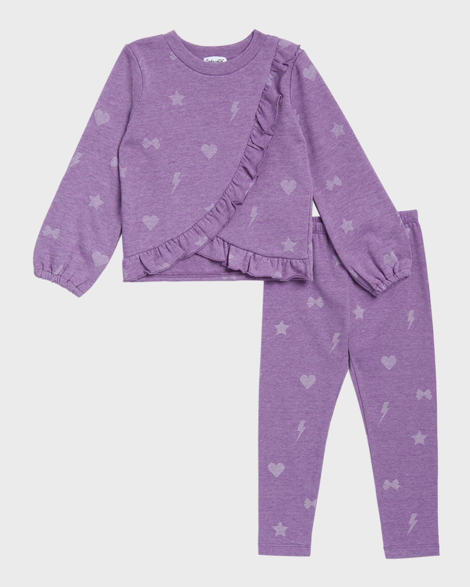 Girl's Funfetti Ruffle Top Set | Neiman Marcus