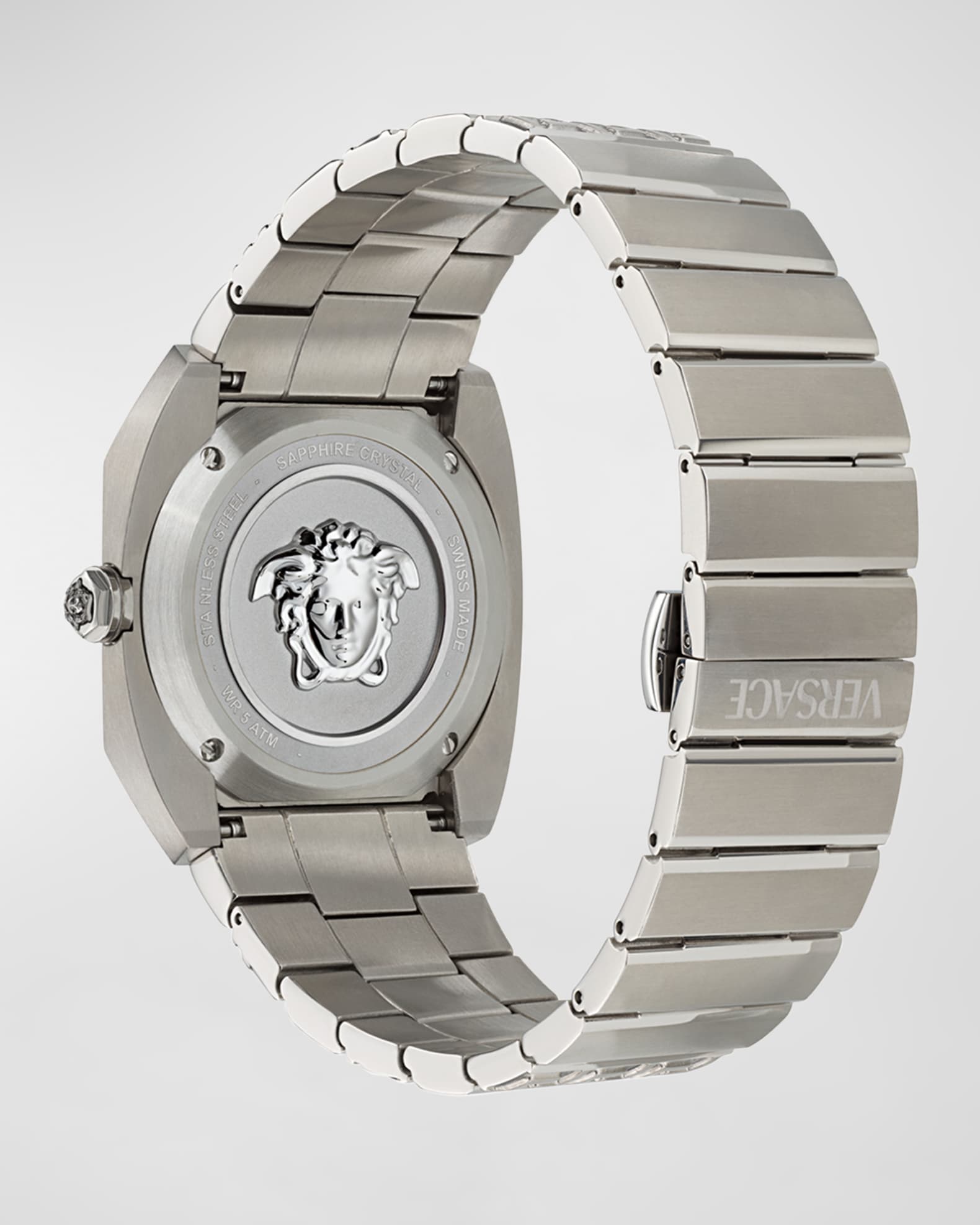 Versace Men's Antares Titanium Bracelet Watch, 44x41.5mm | Neiman Marcus