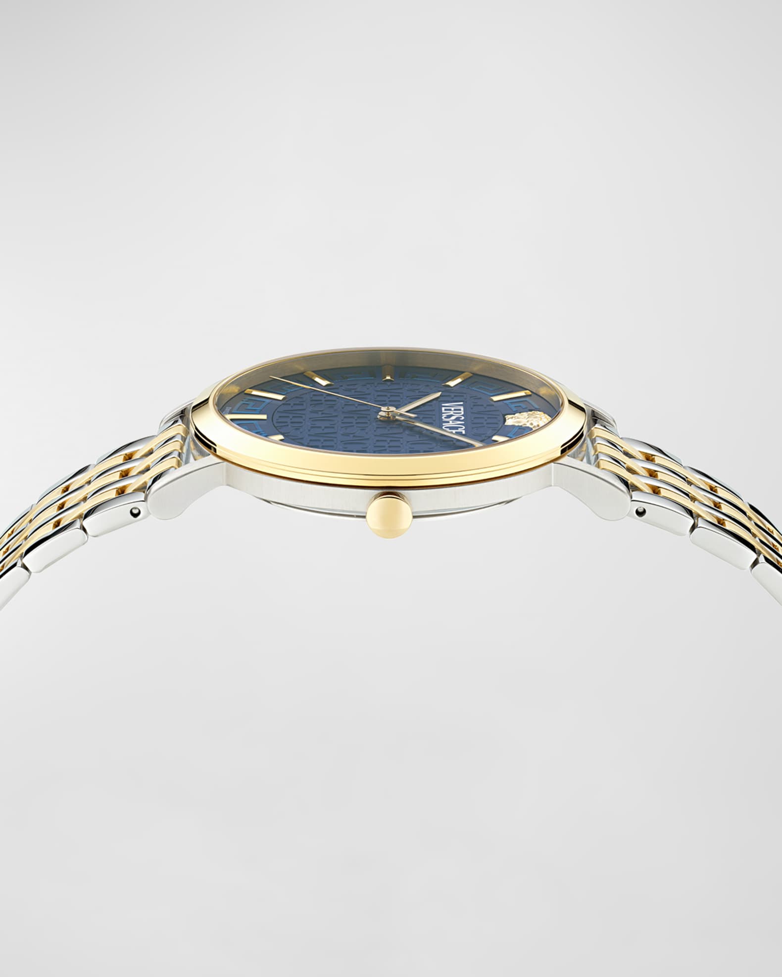 Versace Men's Greca Slim Two-Tone Bracelet Watch, 40mm | Neiman Marcus