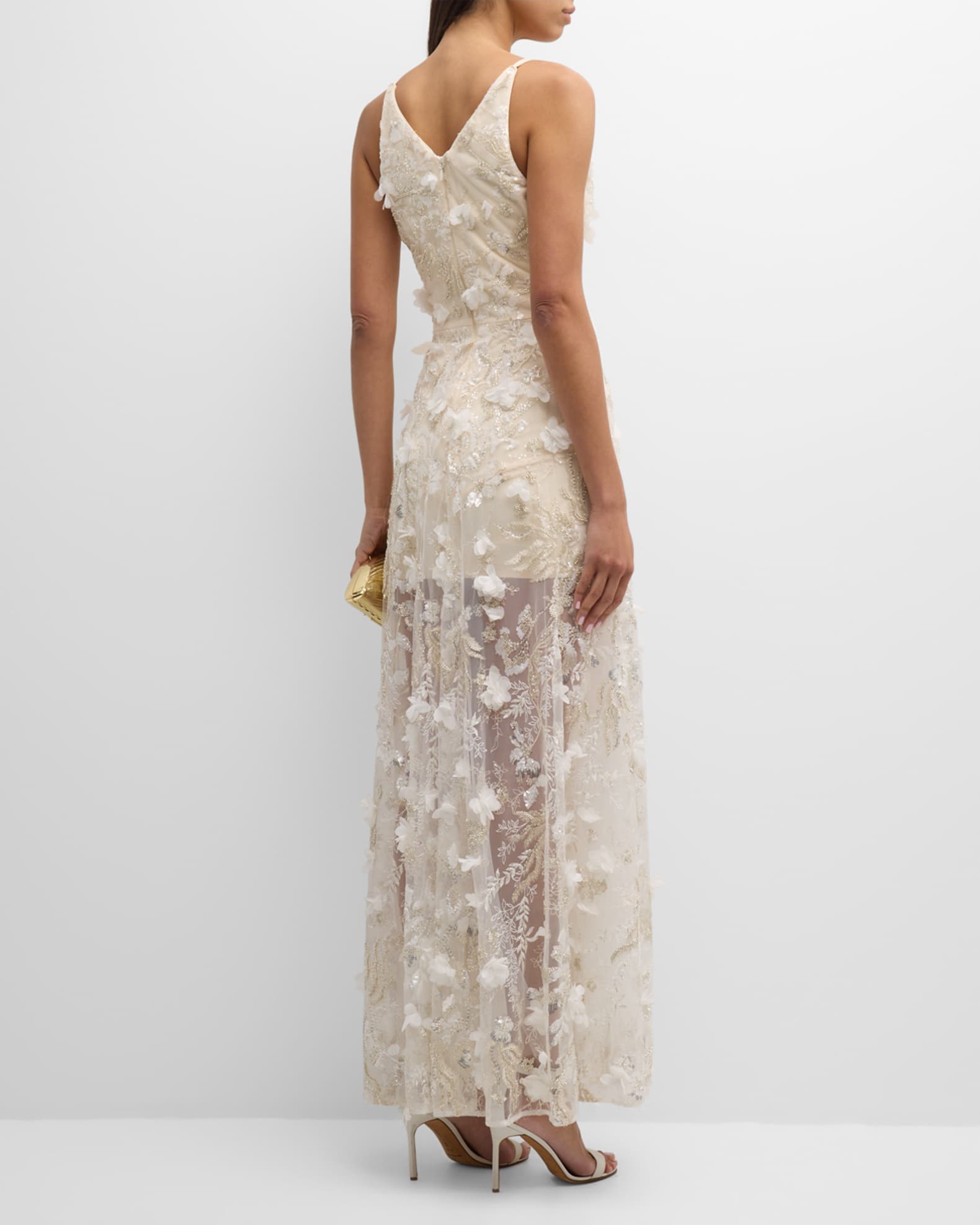 Dress the Population Black Label Sidney Bead & Sequin Floral ...