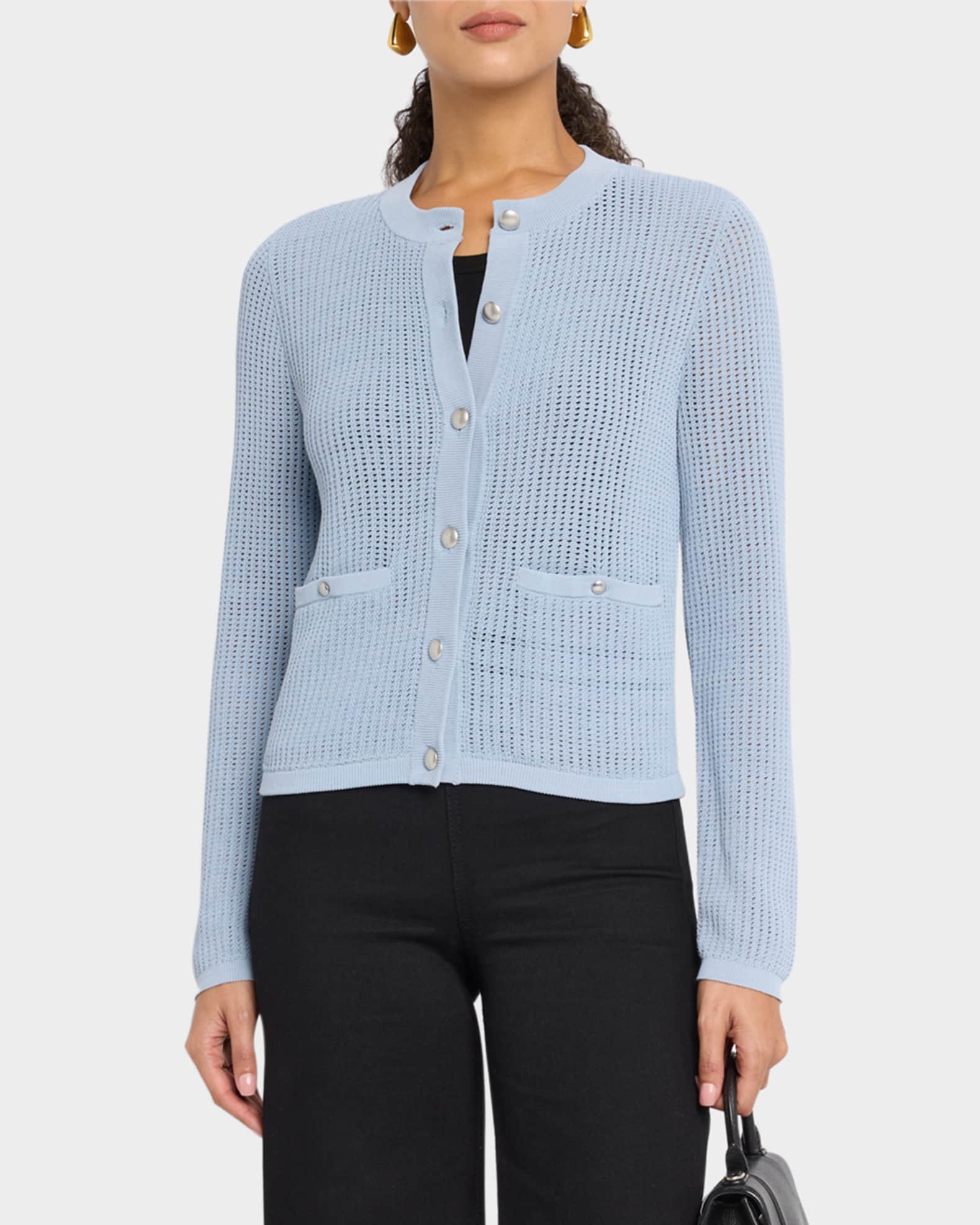 Rag & Bone Viola Open-Knit Cardigan | Neiman Marcus