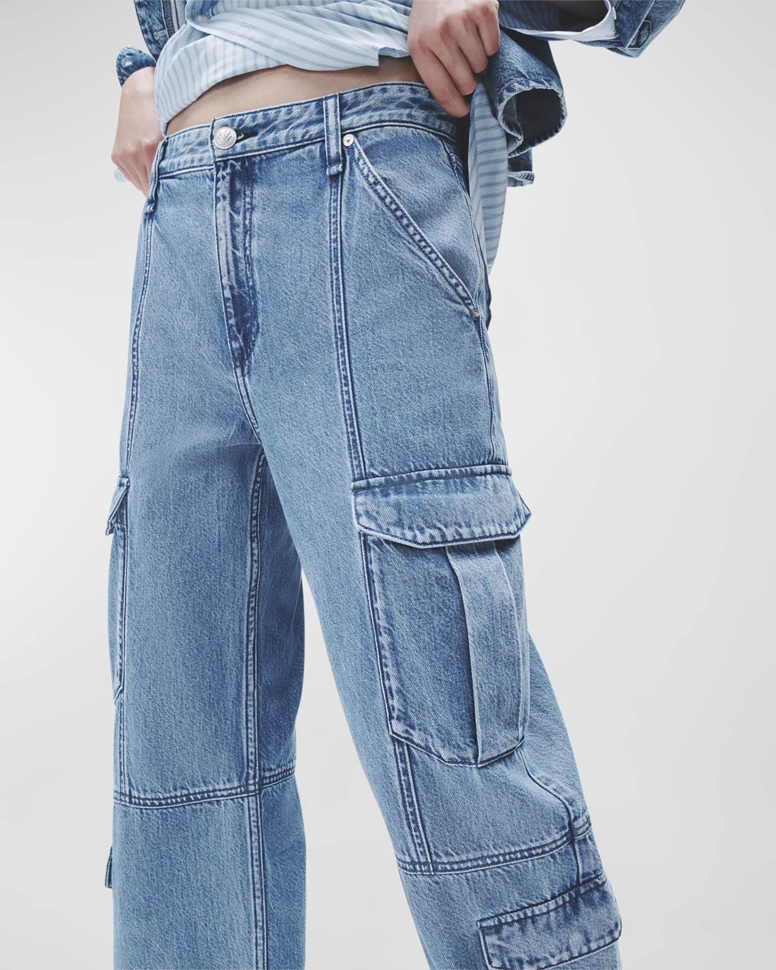 Rag & Bone Featherweight Cailyn Cargo Jeans | Neiman Marcus