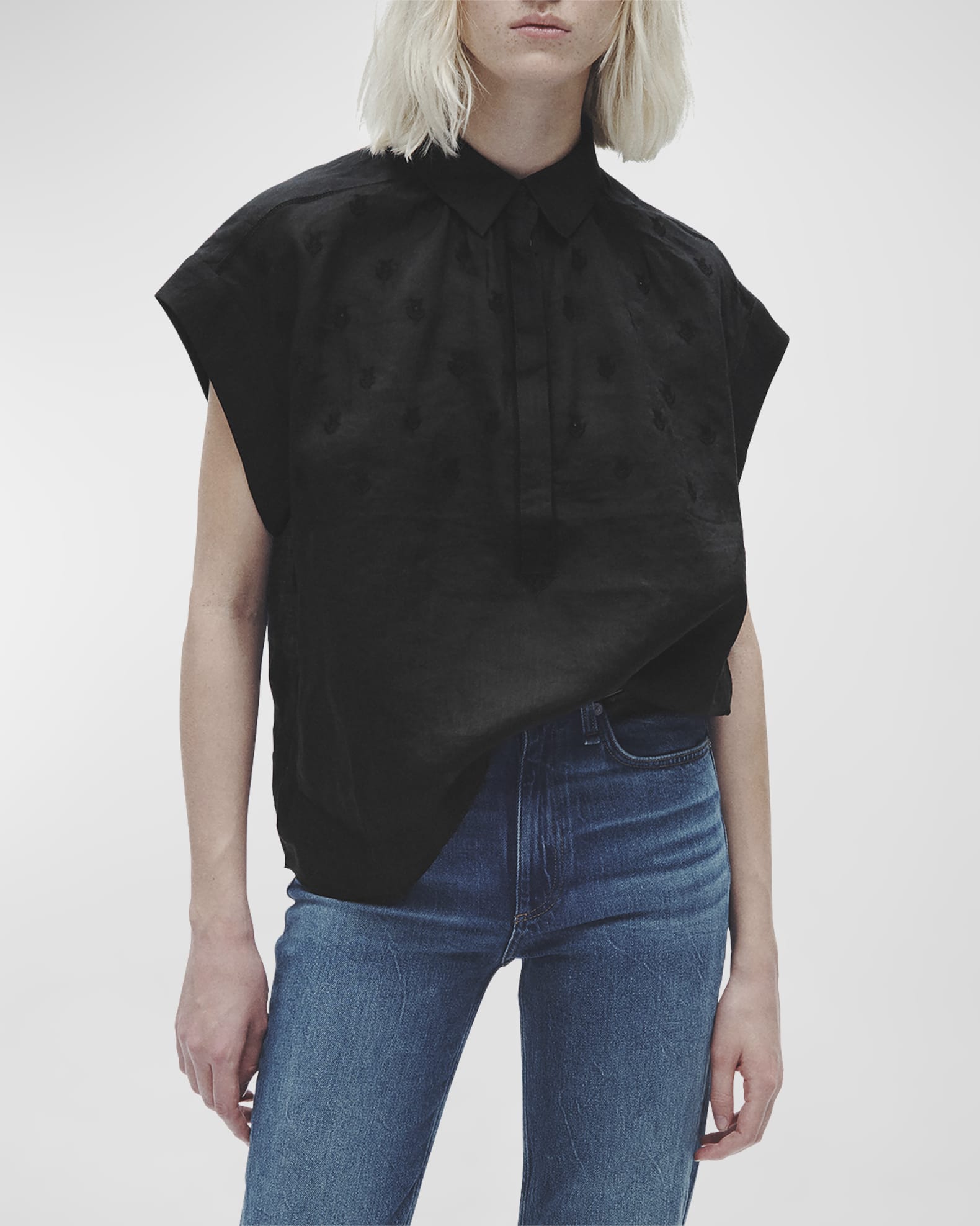 Rag & Bone Robin Embroidered Top | Neiman Marcus